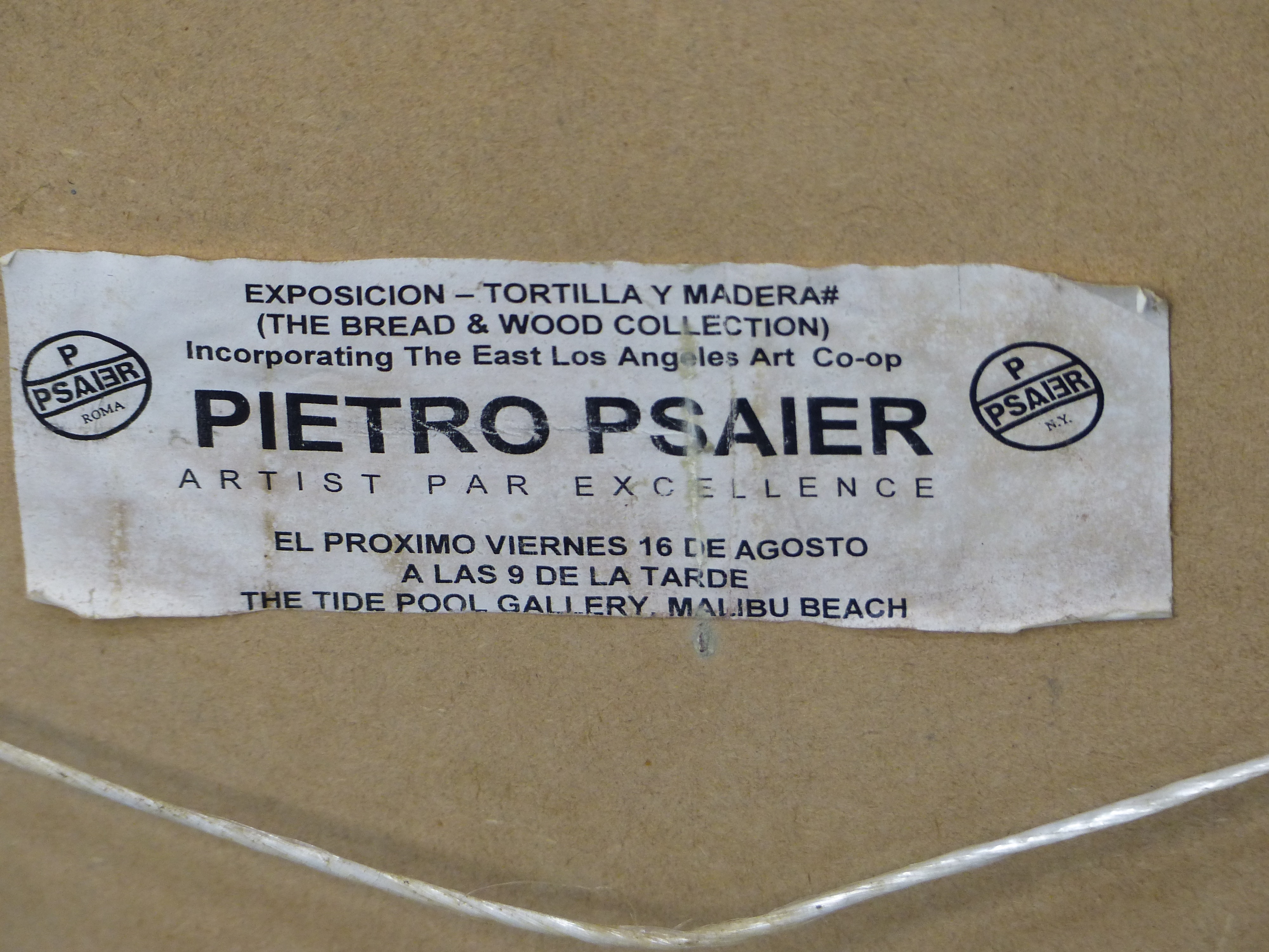 Pietro Psaier (1936-2004) Al Capone, mixed media signed lower right and ...