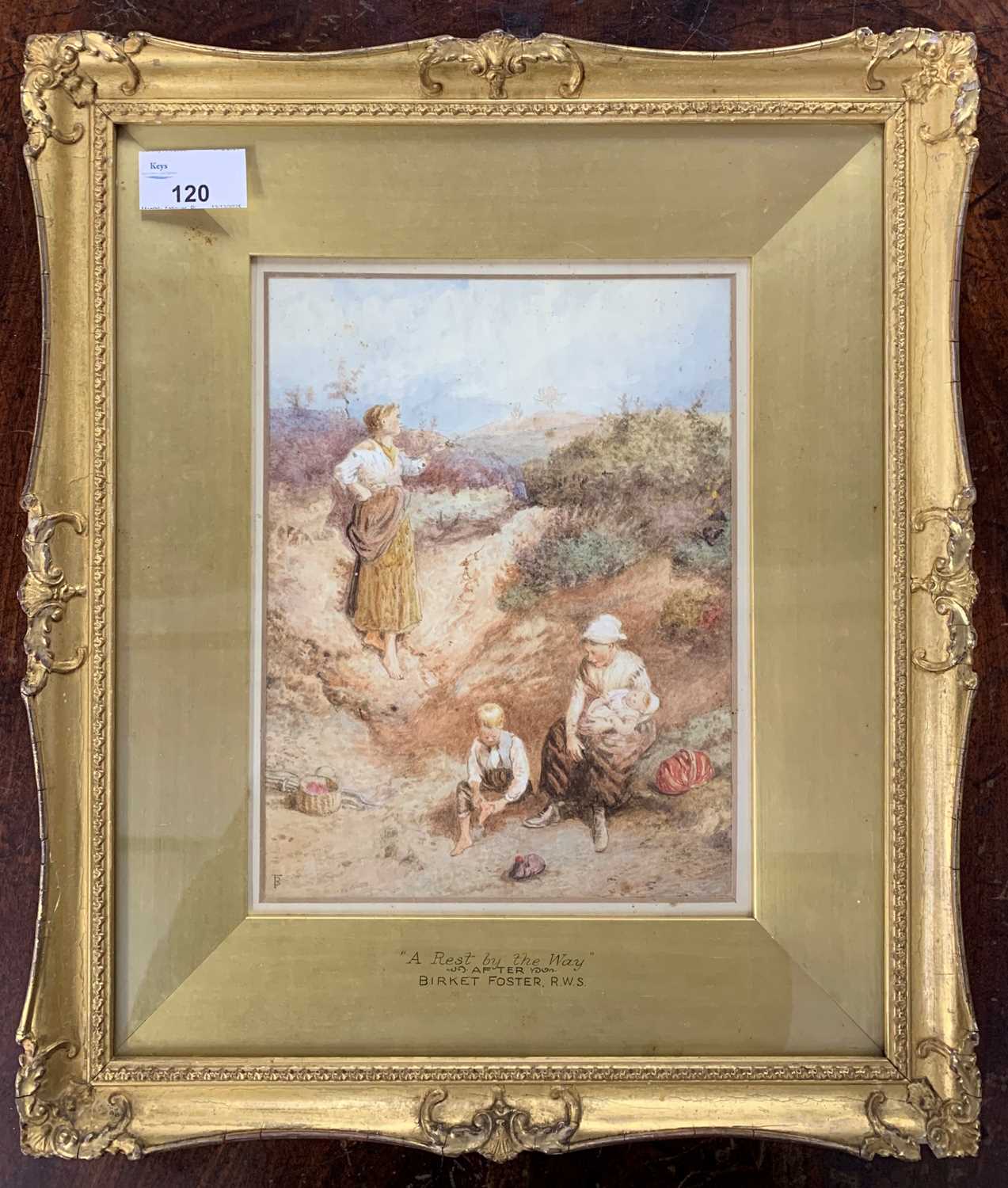 After Myles Birket Foster RWS (1825-1899), "A Rest by the Way ...