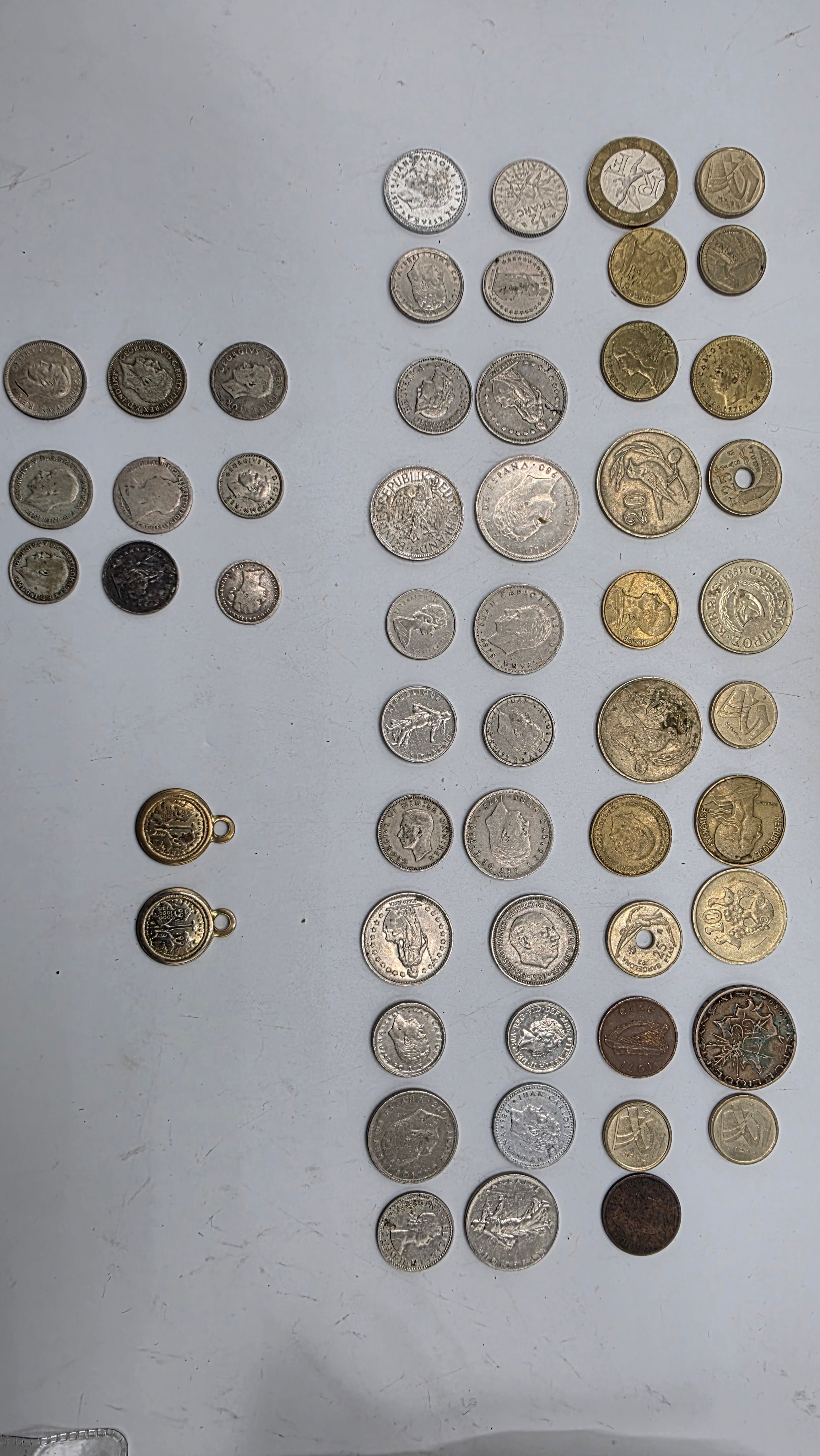 A collection of 20th century European coinage to gether with a ...