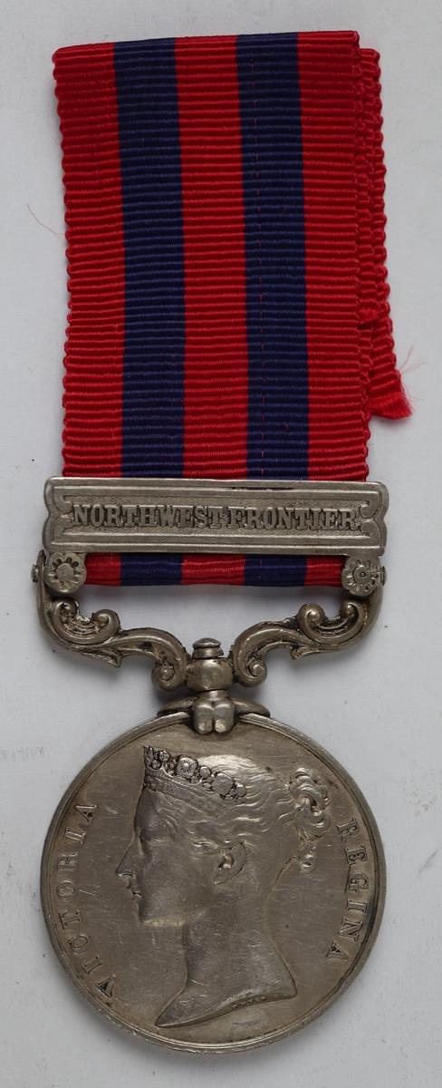 India General Service Medal (1854) N.W. Frontier to Sowar Shah Mohammed ...