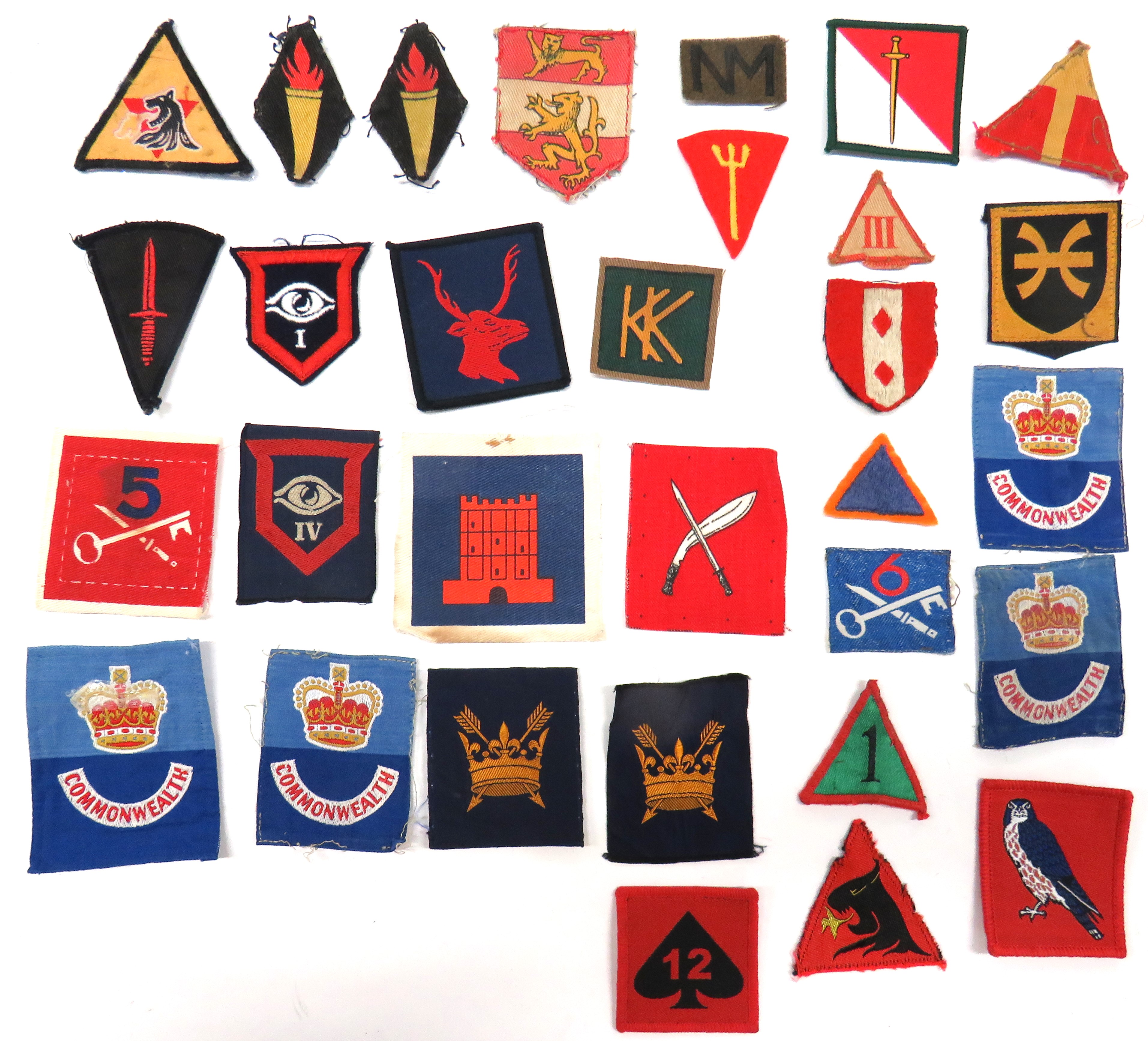 Selection Of Infantry Brigade Formation Badges including embroidery 1st ...