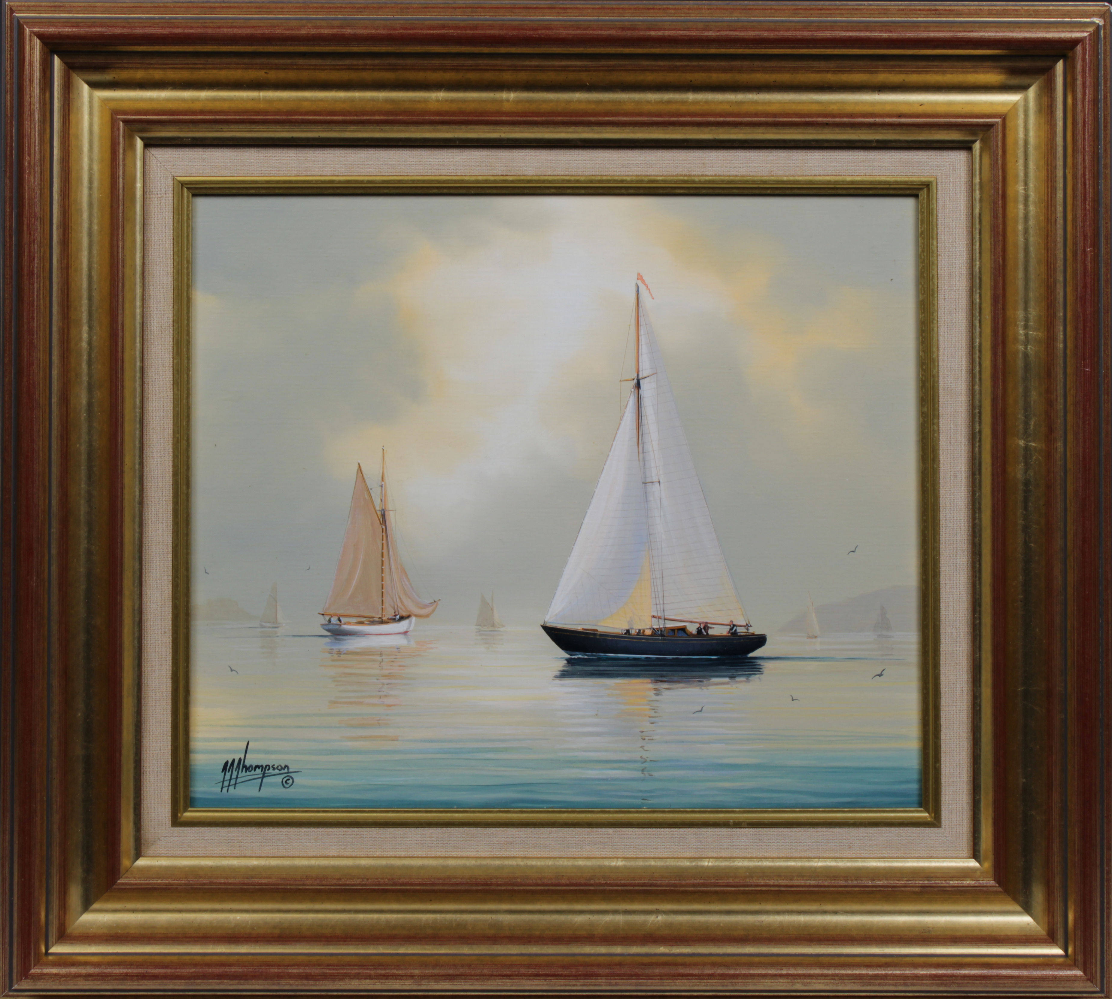 Tim Franklin Ross Thompson (British, b.1951), "Light airs - Havelet bay ...