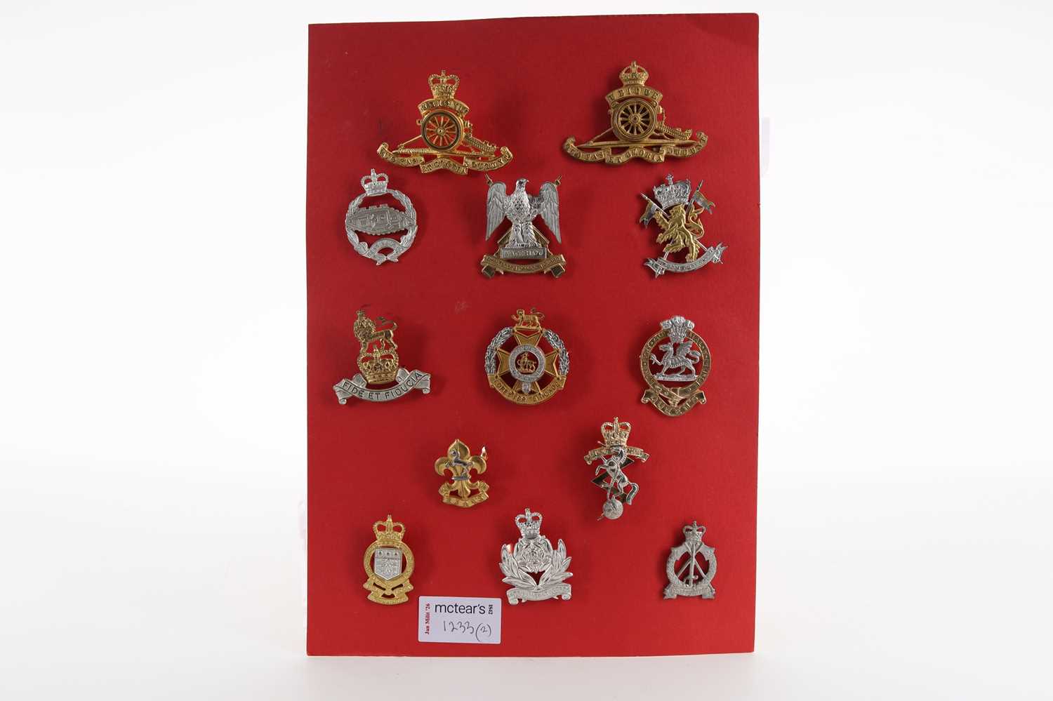 COLLECTION OF OFFICERS CAP BADGES, 20TH CENTURY including Royal ...