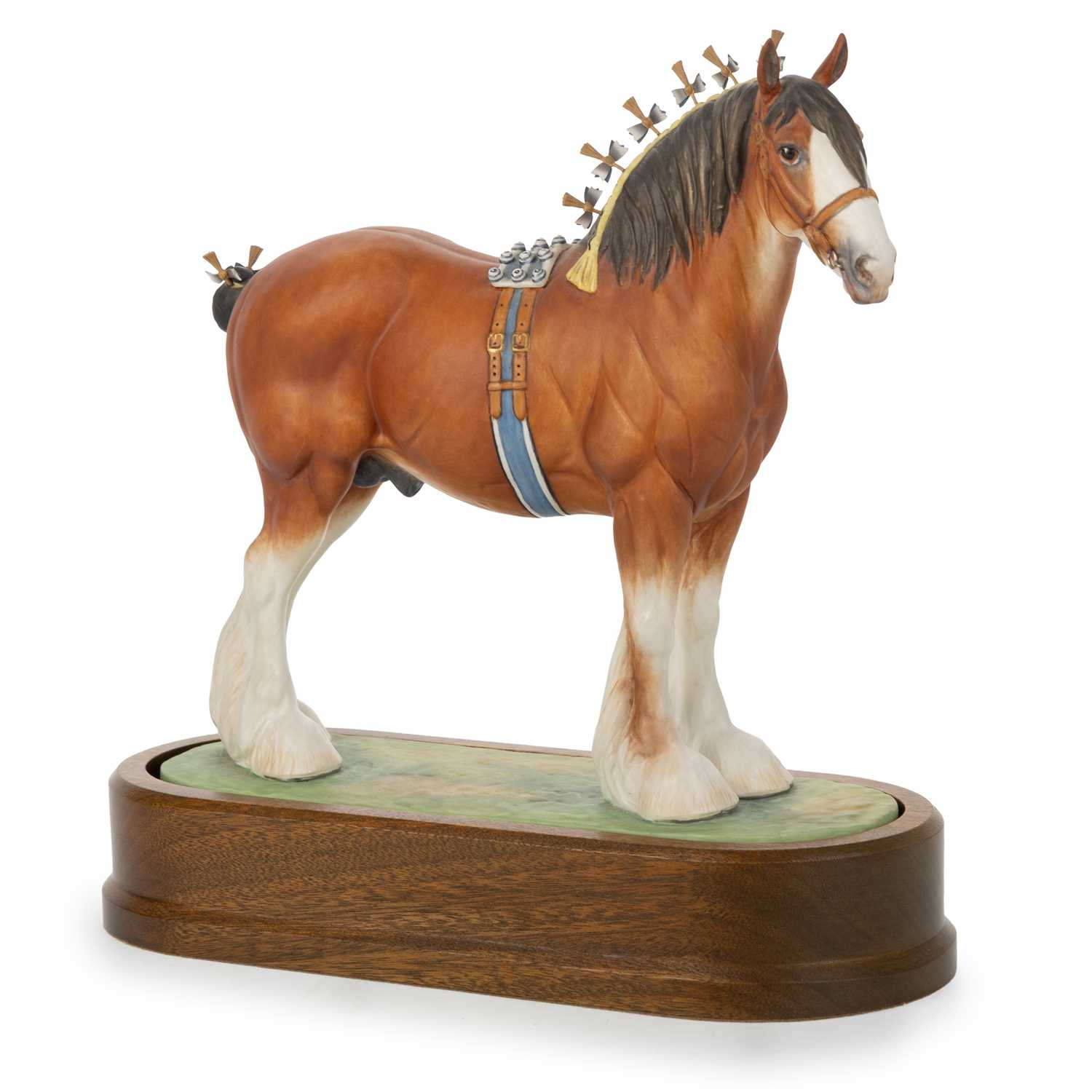 DORIS LINDER FOR ROYAL WORCESTER, CLYDESDALE STALLION, limited edition ...