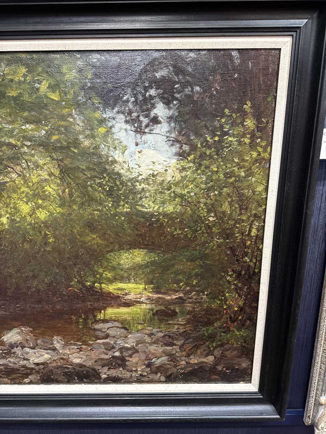 ALEXANDER BROWNLIE DOCHARTY (SCOTTISH 1862 - 1940), RIVER IN SUMMER oil ...