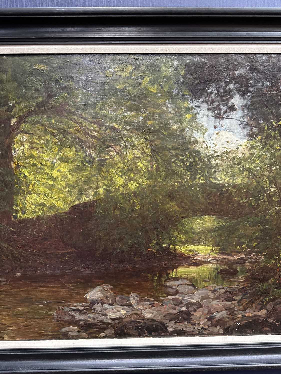 ALEXANDER BROWNLIE DOCHARTY (SCOTTISH 1862 - 1940), RIVER IN SUMMER oil ...