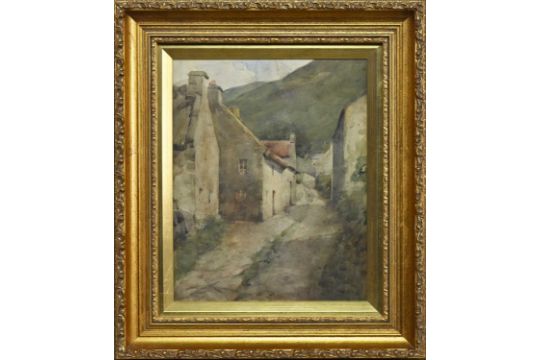 HENRY WRIGHT KERR RSA RSW (SCOTTISH 1857 - 1936), VILLAGE STREET ...