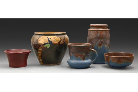 A Thomas Forrester & Sons Phoenix Ware jardinière, early 20th c, with ...