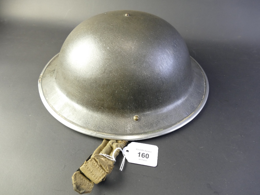 British steel Brodie combat helmet with liner and non magnetic rim