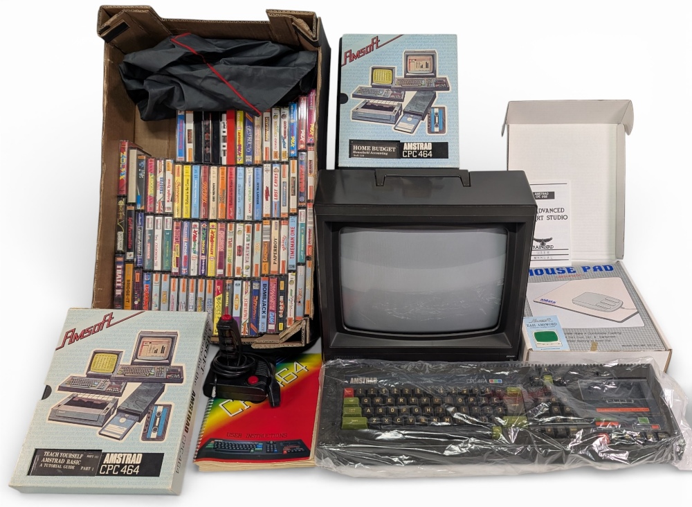Vintage Amstrad CPC 464 64K Colour Personal Computer, Amstrad CTM 640 ...