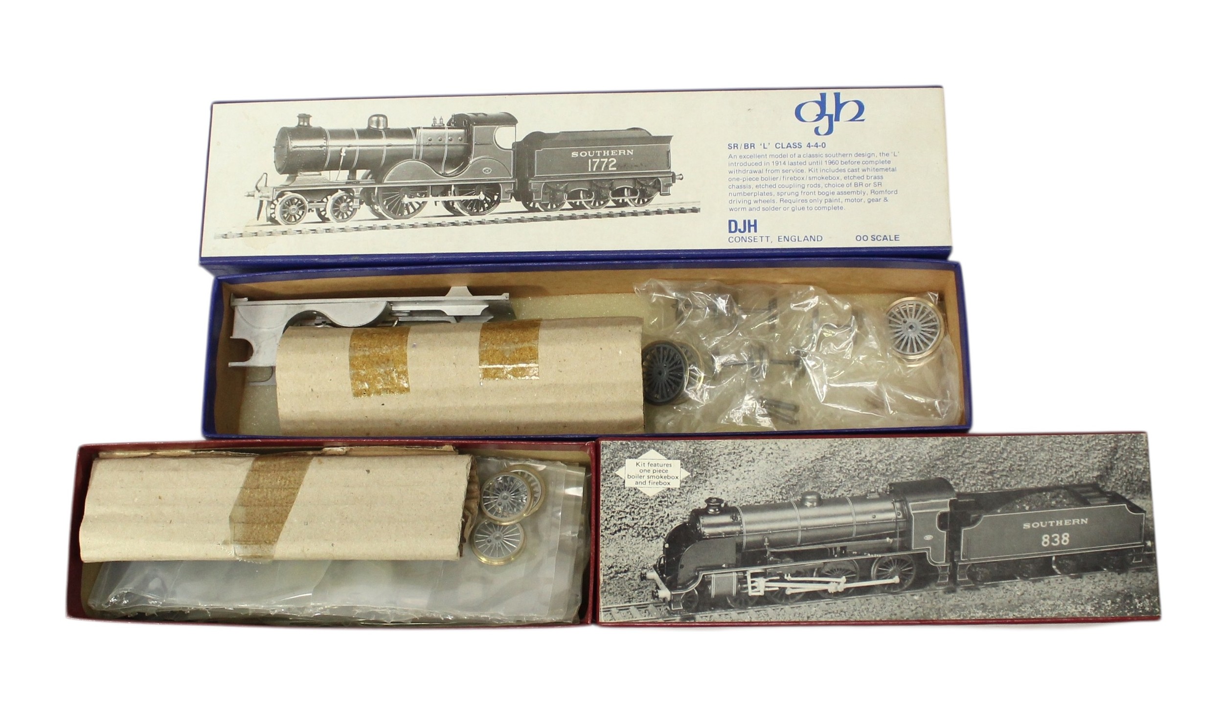 Two DJH Model Loco ‘OO’ gauge kits, comprising 4-4-0 SR/BR L Class ...