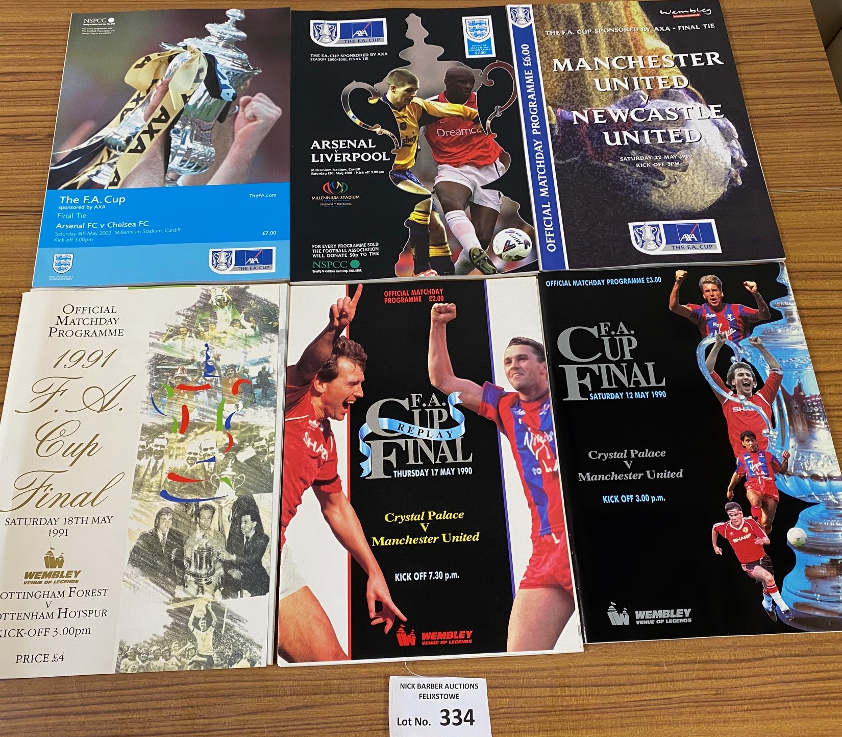 Football : FA Cup Final programmes 1985-2009 includes replays, superb ...