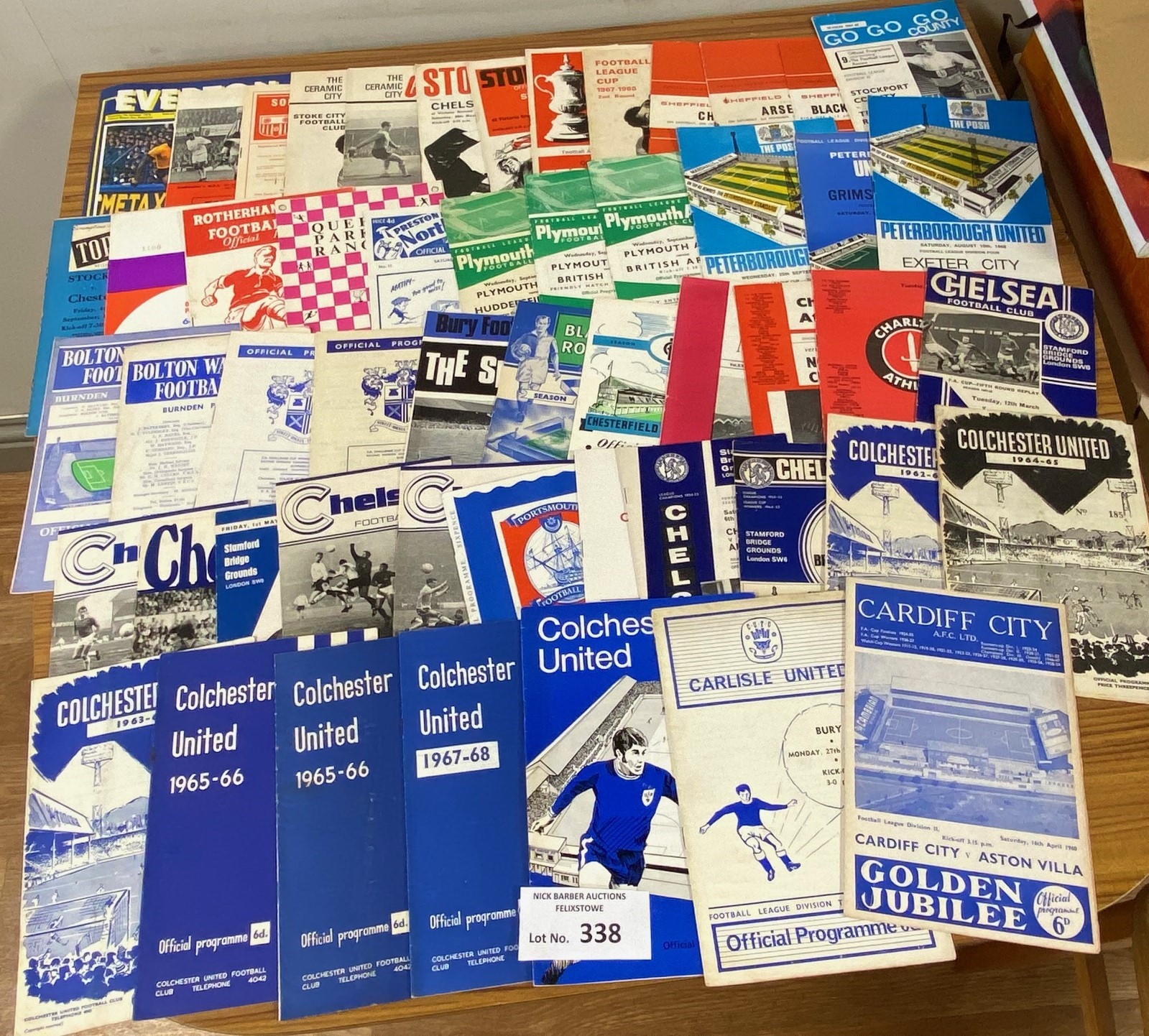Football : Great interesting box of programmes - Club, Intl, European ...