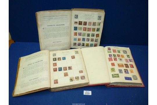 Three full Stamp Albums to include: 'The Strand' containing English and ...