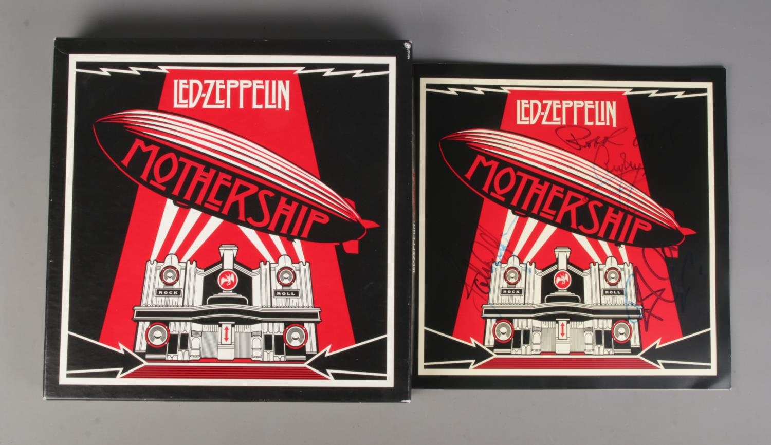 Led Zeppelin: A signed Mothership 4LP vinyl box set of remastered hits ...
