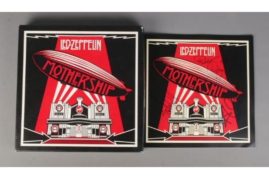 Led Zeppelin: A signed Mothership 4LP vinyl box set of remastered hits ...