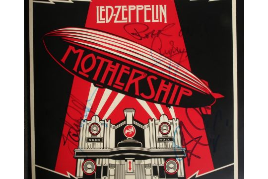 Led Zeppelin: A signed Mothership 4LP vinyl box set of remastered hits ...