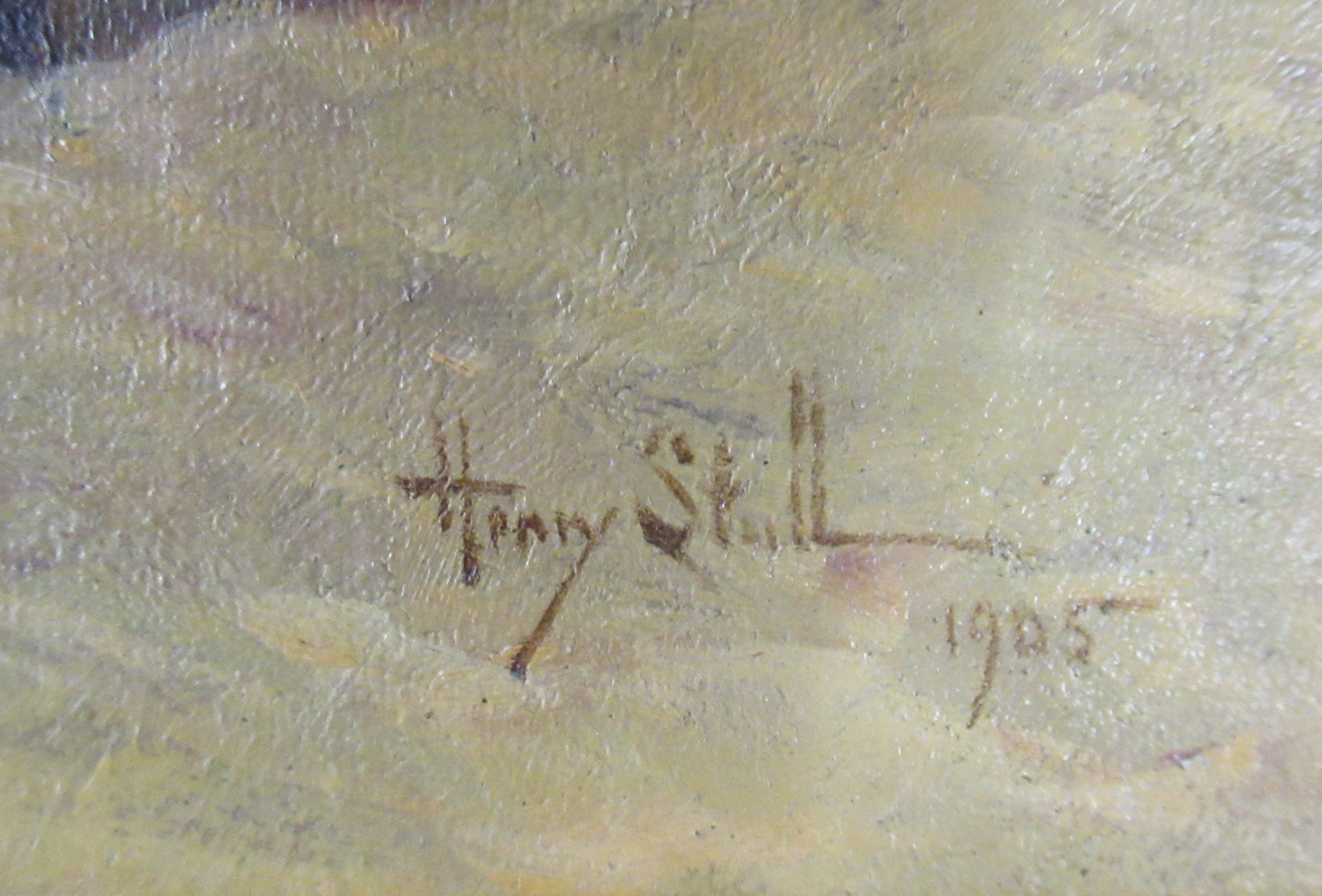 Henry Stull (1851- 1913), oil on canvas, "Tradition" after the Great ...