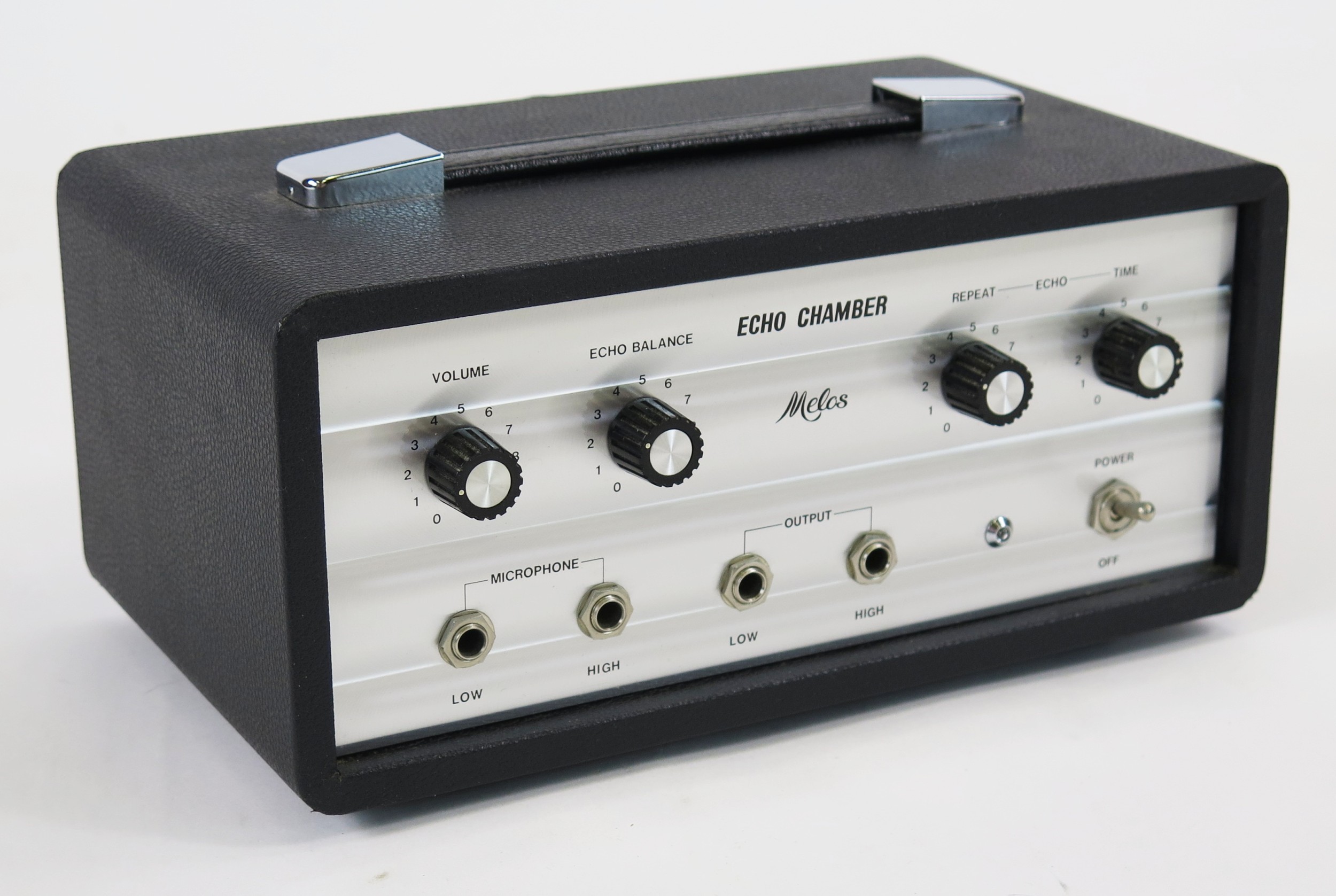 Vintage 1970's Melos Echo chamber, with Volume, Echo balance, repeat ...