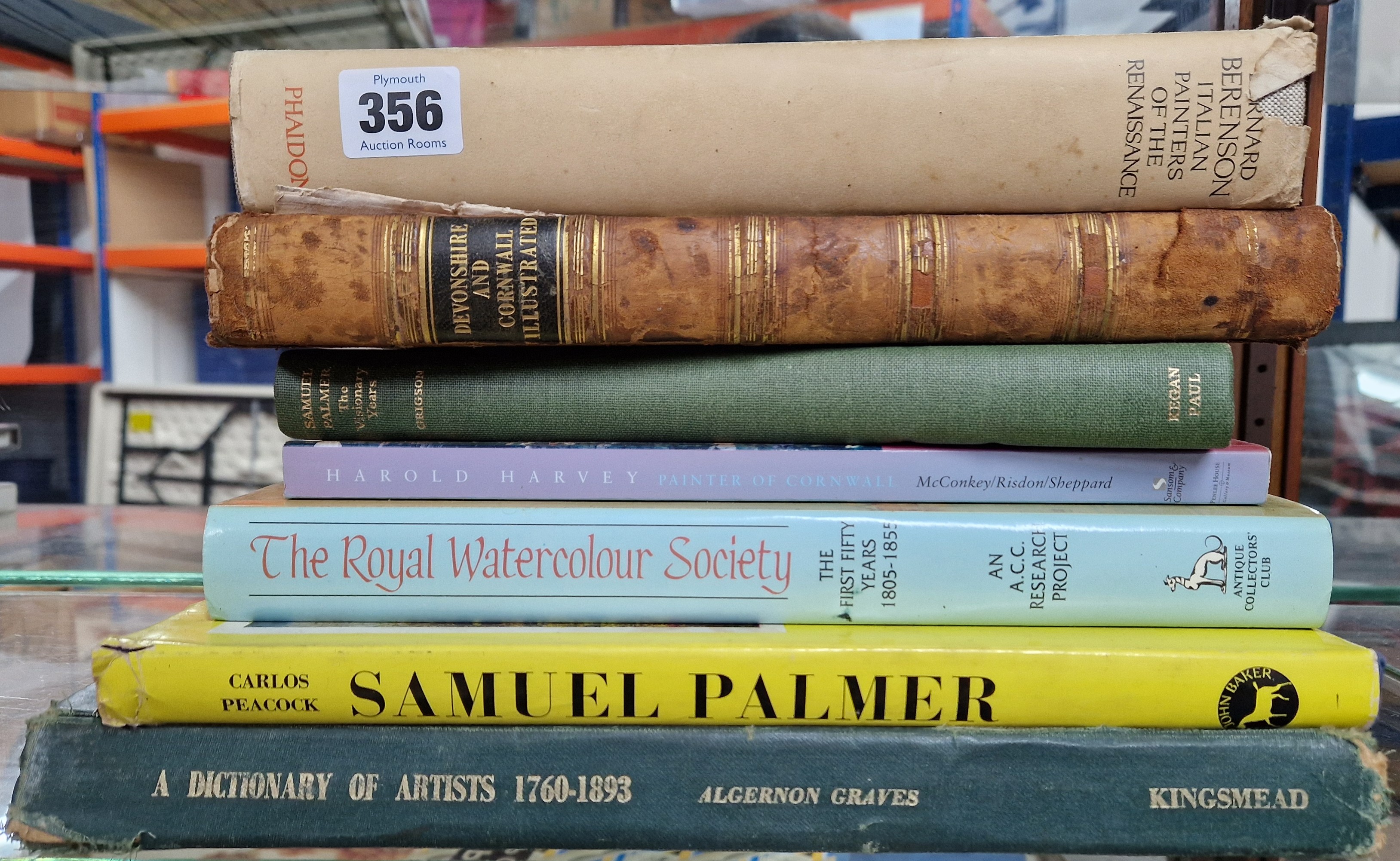 A collection of reference books on Artists, to include Harold Harvey ...