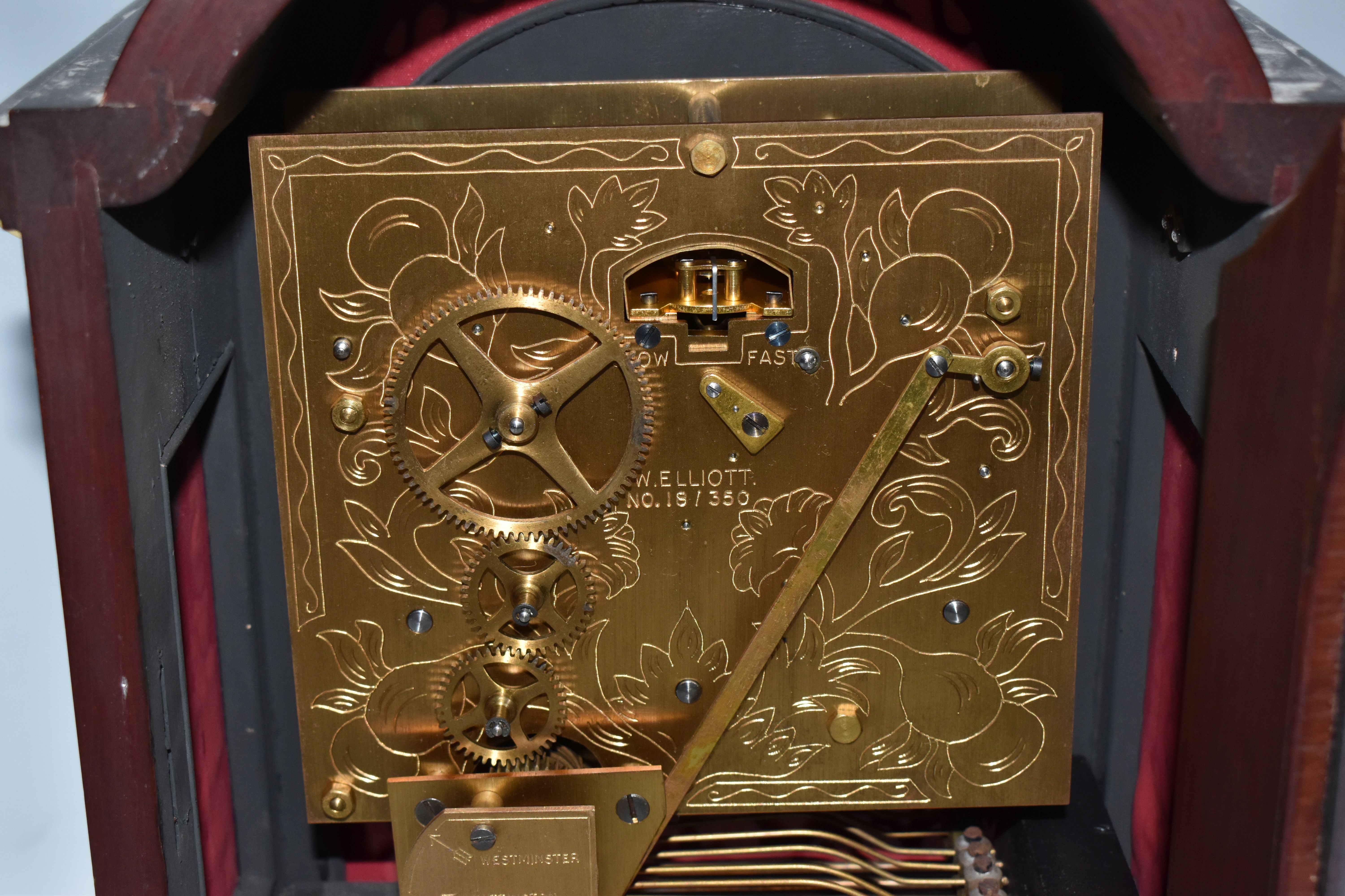 A LIMITED EDITION GARRARD 350TH ANNIVERSARY COMMEMORATIVE CLOCK ...