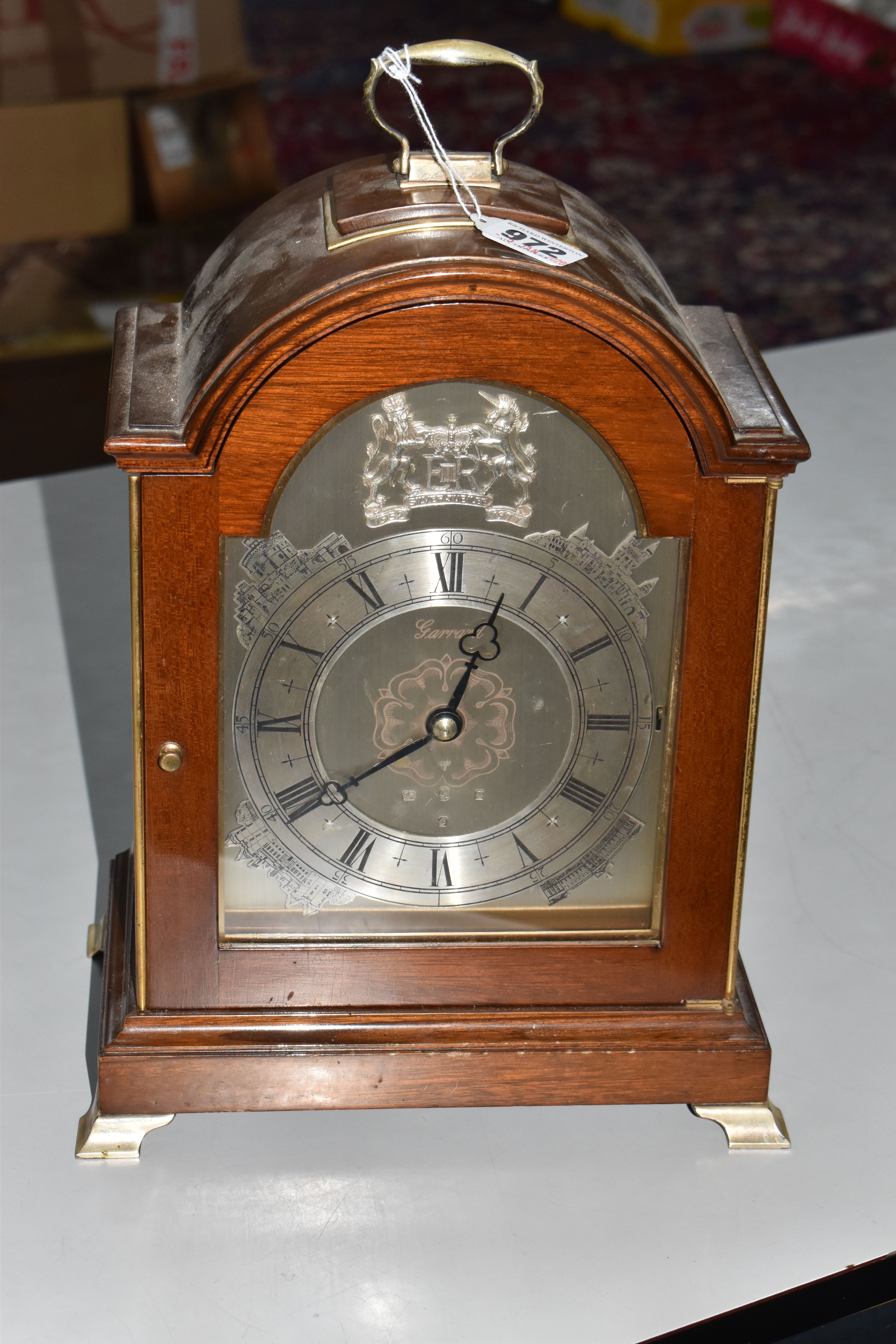 A GARRARD QUEEN ELIZABETH II SILVER JUBILEE BRACKET CLOCK manufactured ...