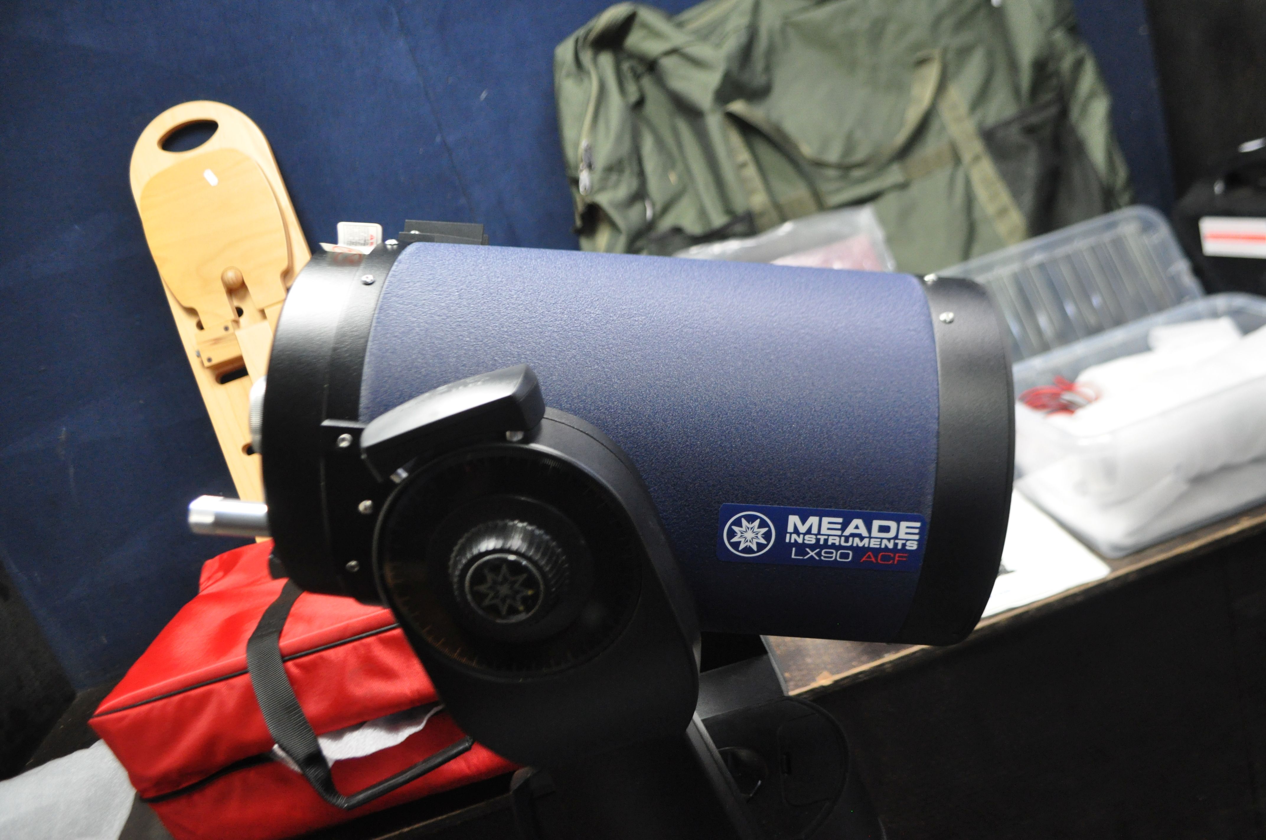 A MEADE INSTRUMENTS LX90 ACF TELESCOPE with tripod, remote, manual ...