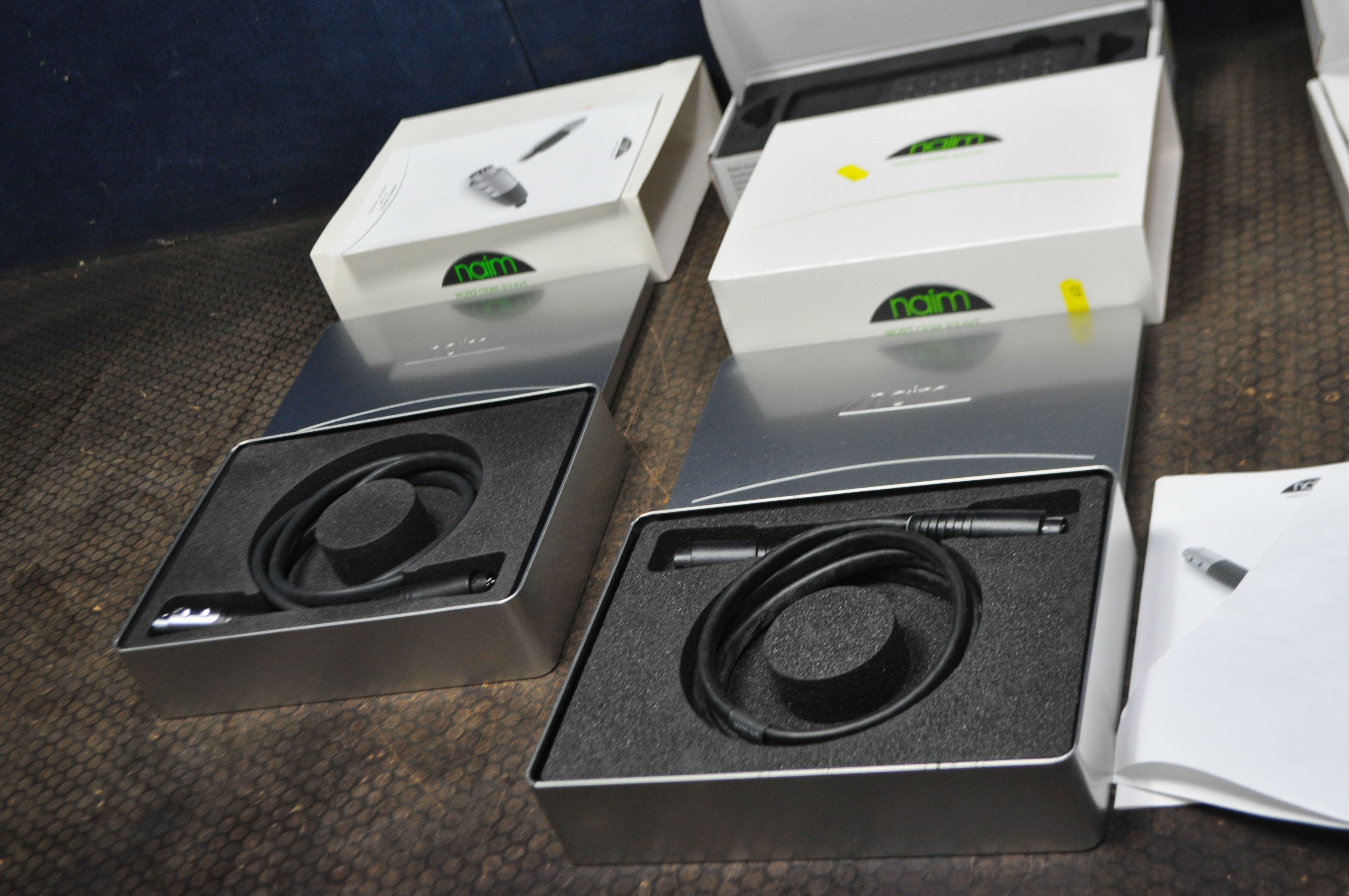 A COLLECTION OF NAIM AUDIO CABLES AND ACCESSORIES including Hi-line 5 ...