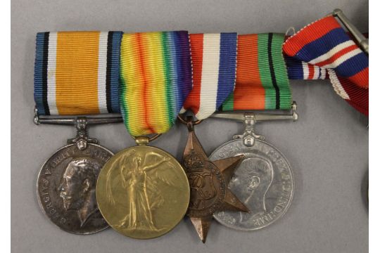 A mixed seven medal group awarded to 43028 Pte F Raven Essex Regiment ...