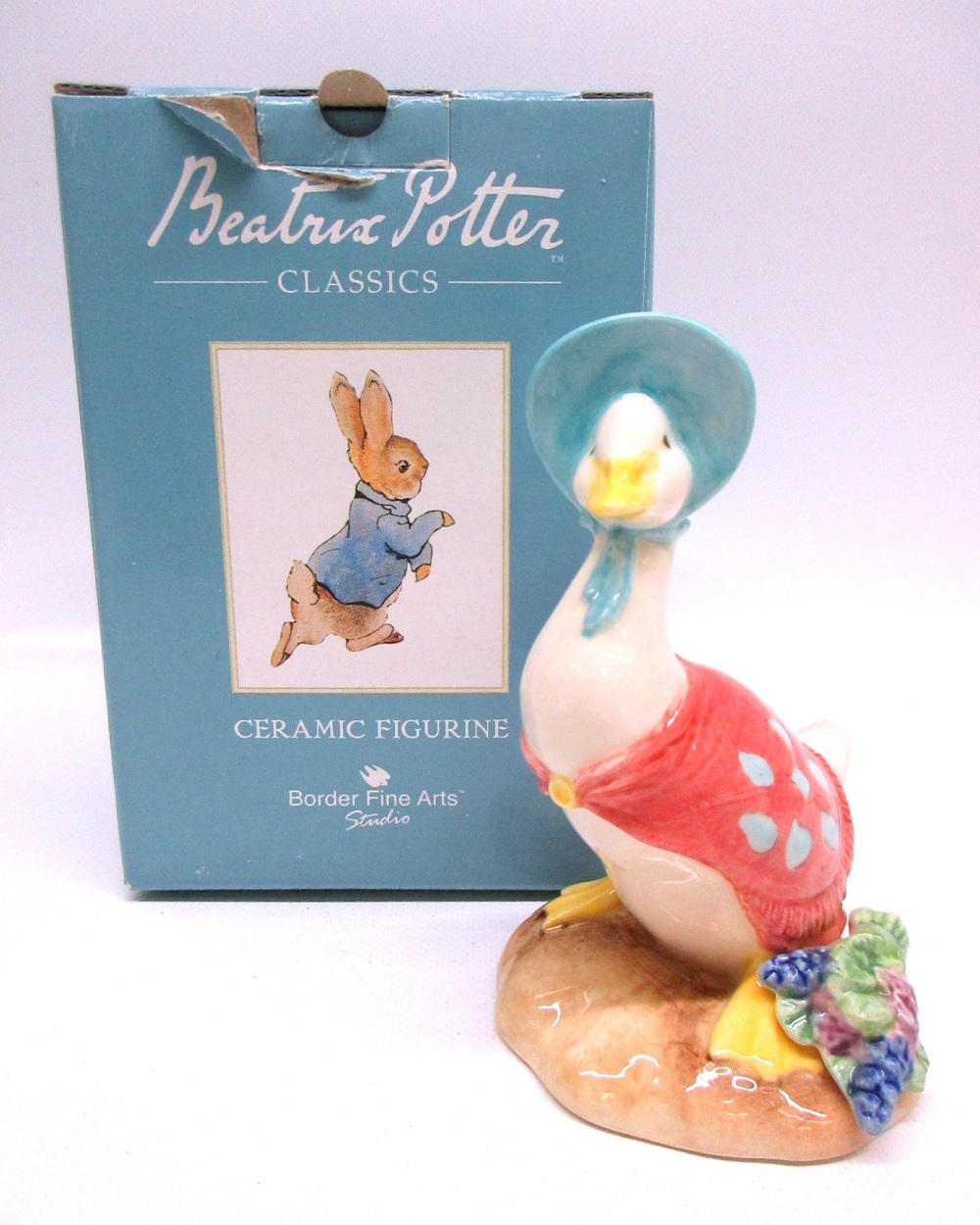 Collection of six Beswick Beatrix Potter figurines, together with boxed ...