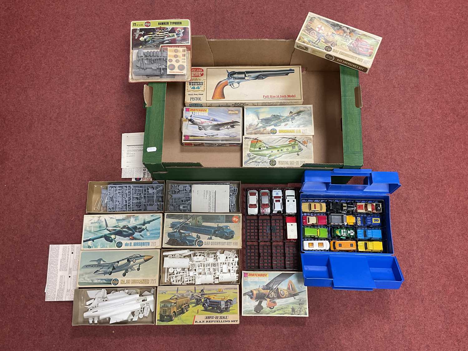Eleven Plastic Model Kits by Airfix, Life-Like, Matchbox. Mostly with a ...