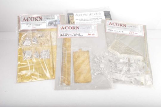 Acorn/ Scorpio Models 0 Gauge Finescale locomotive kits (4), consists ...