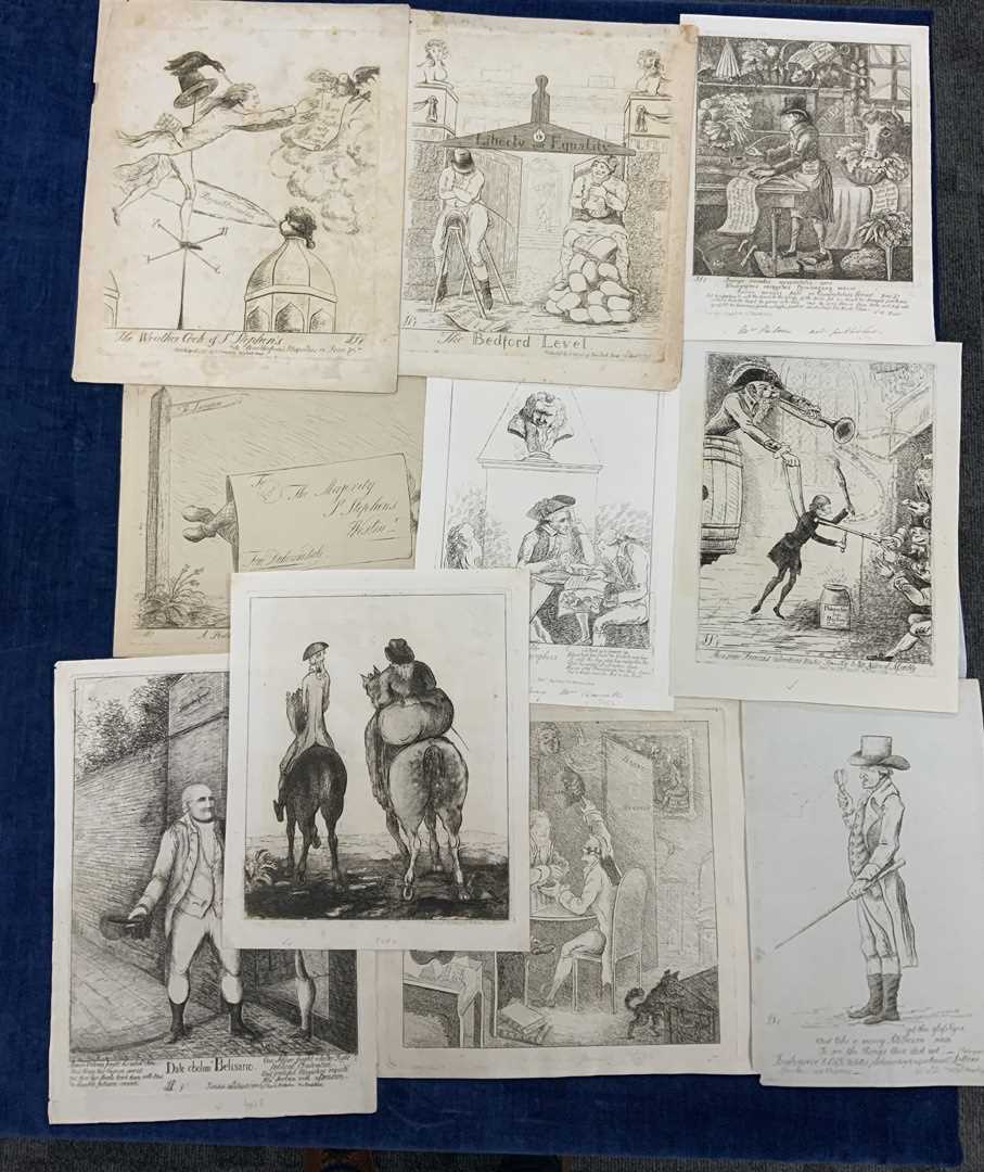 Prints & Engravings - James Sayers (or Sayer) (1748-1823) ten satirical ...