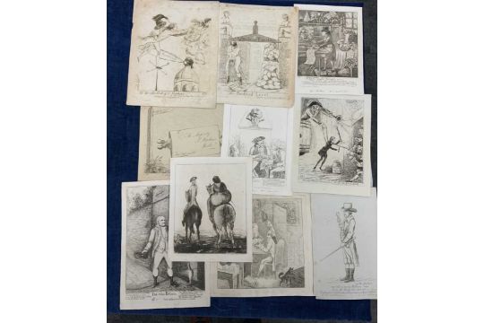 Prints & Engravings - James Sayers (or Sayer) (1748-1823) ten satirical ...
