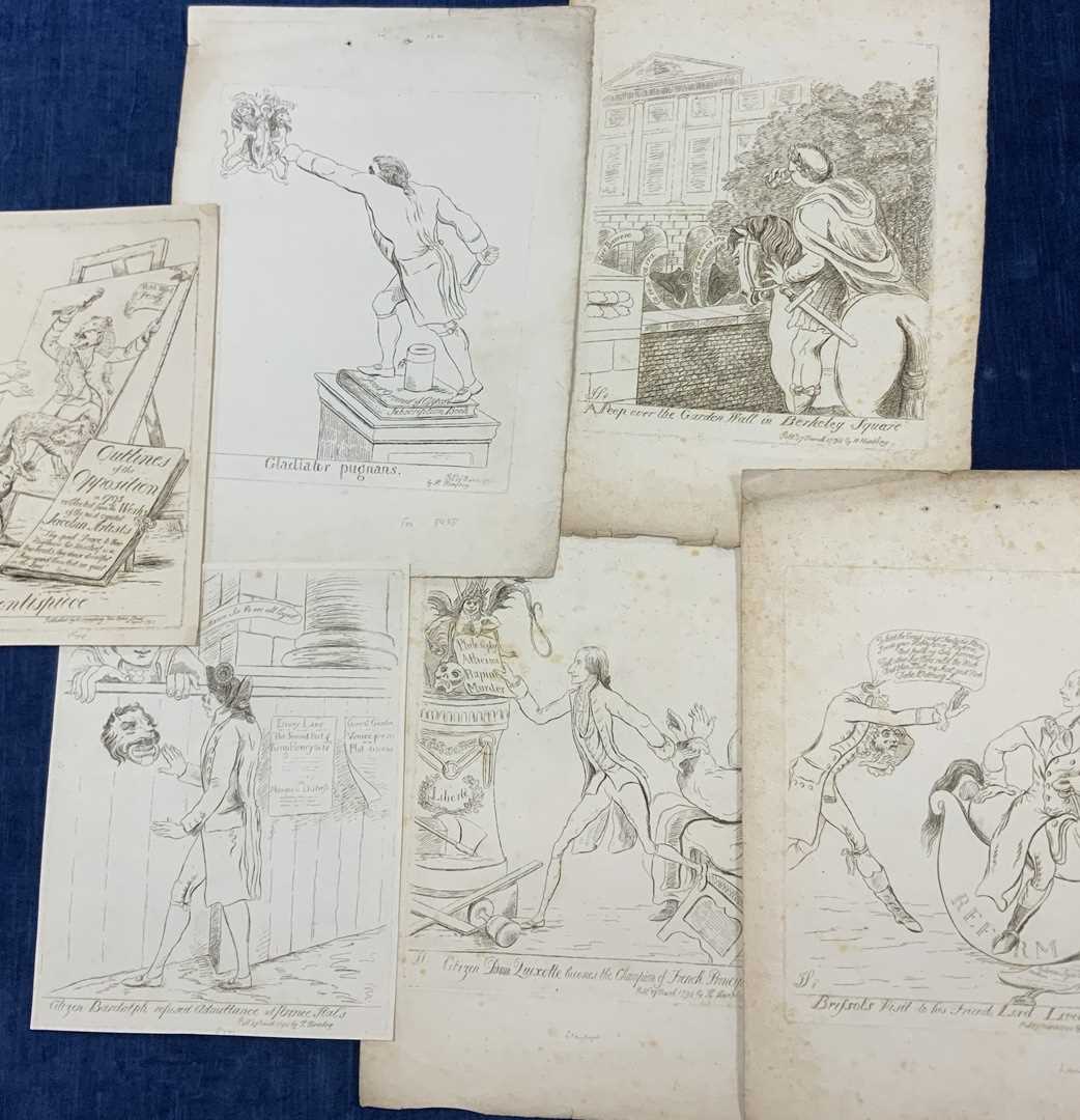 Prints & Engravings - James Sayers (or Sayer) (1748-1823) "Outlines of ...