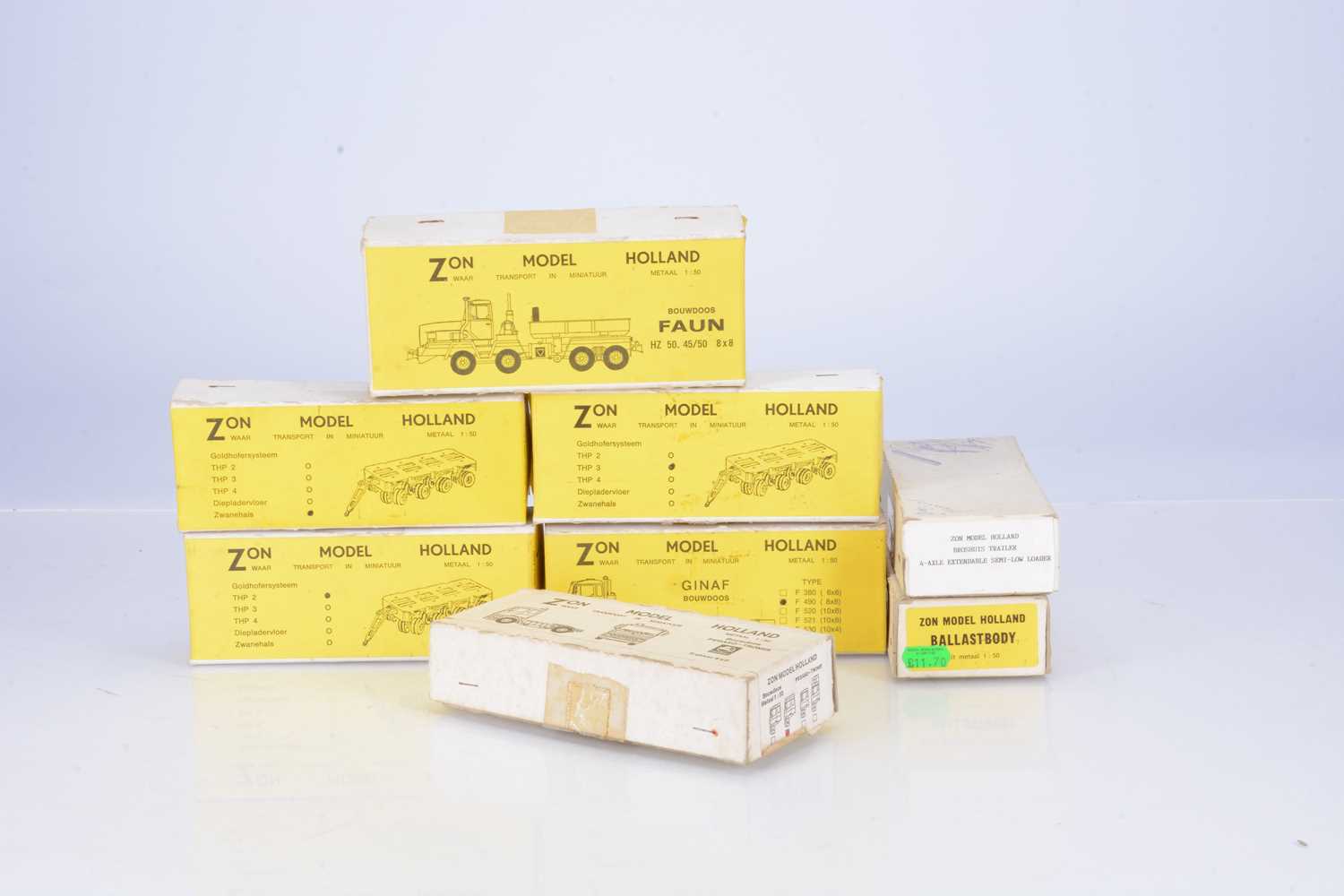 Zon Model Holland 1:50 Scale White Metal Kits, Faun HZ 50. 45/50 8x8 ...