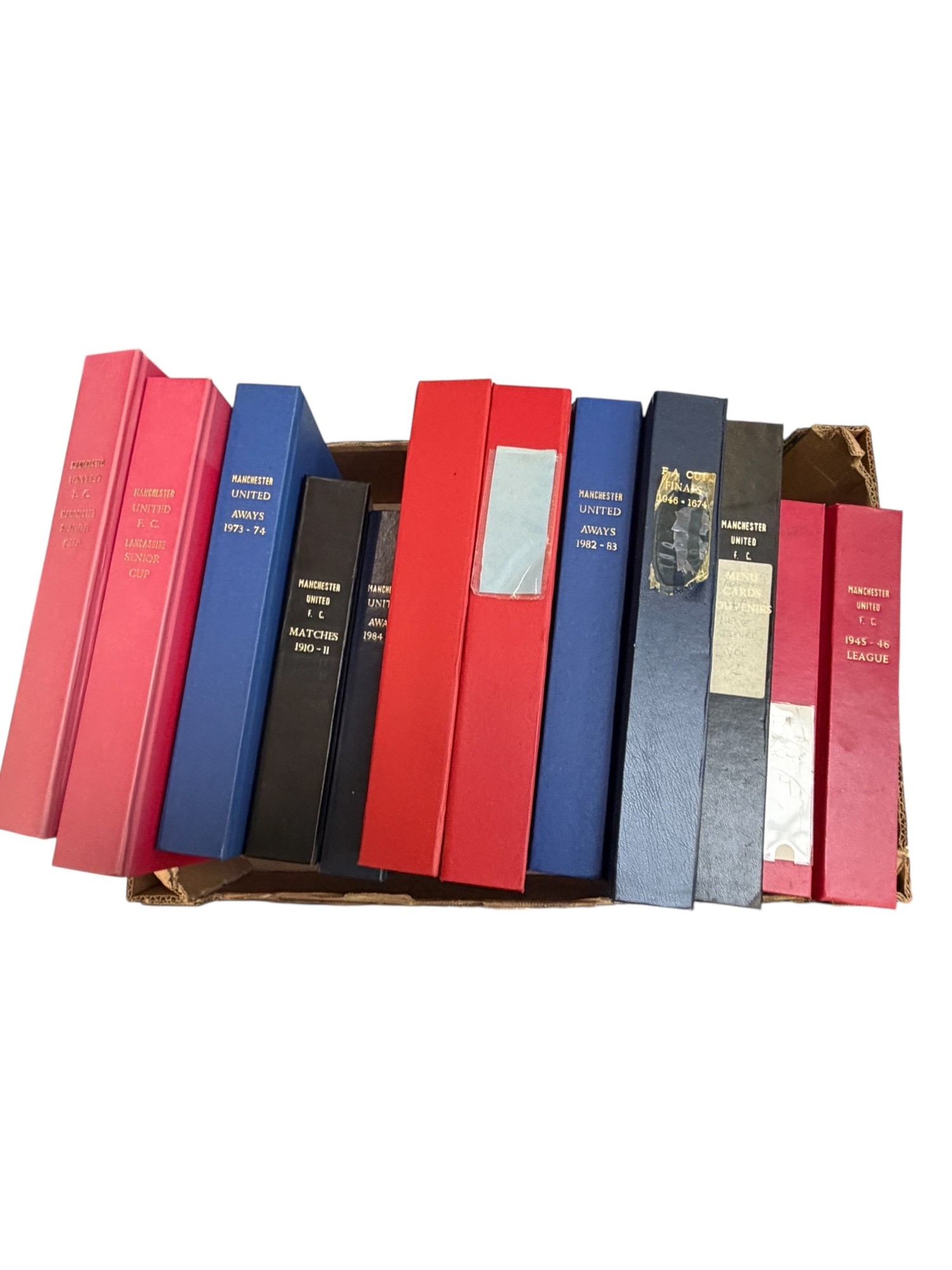 A COLLECTION OF 12 MOSTLY MANCHESTER UNITED BINDERS (MADE BY DJ ...