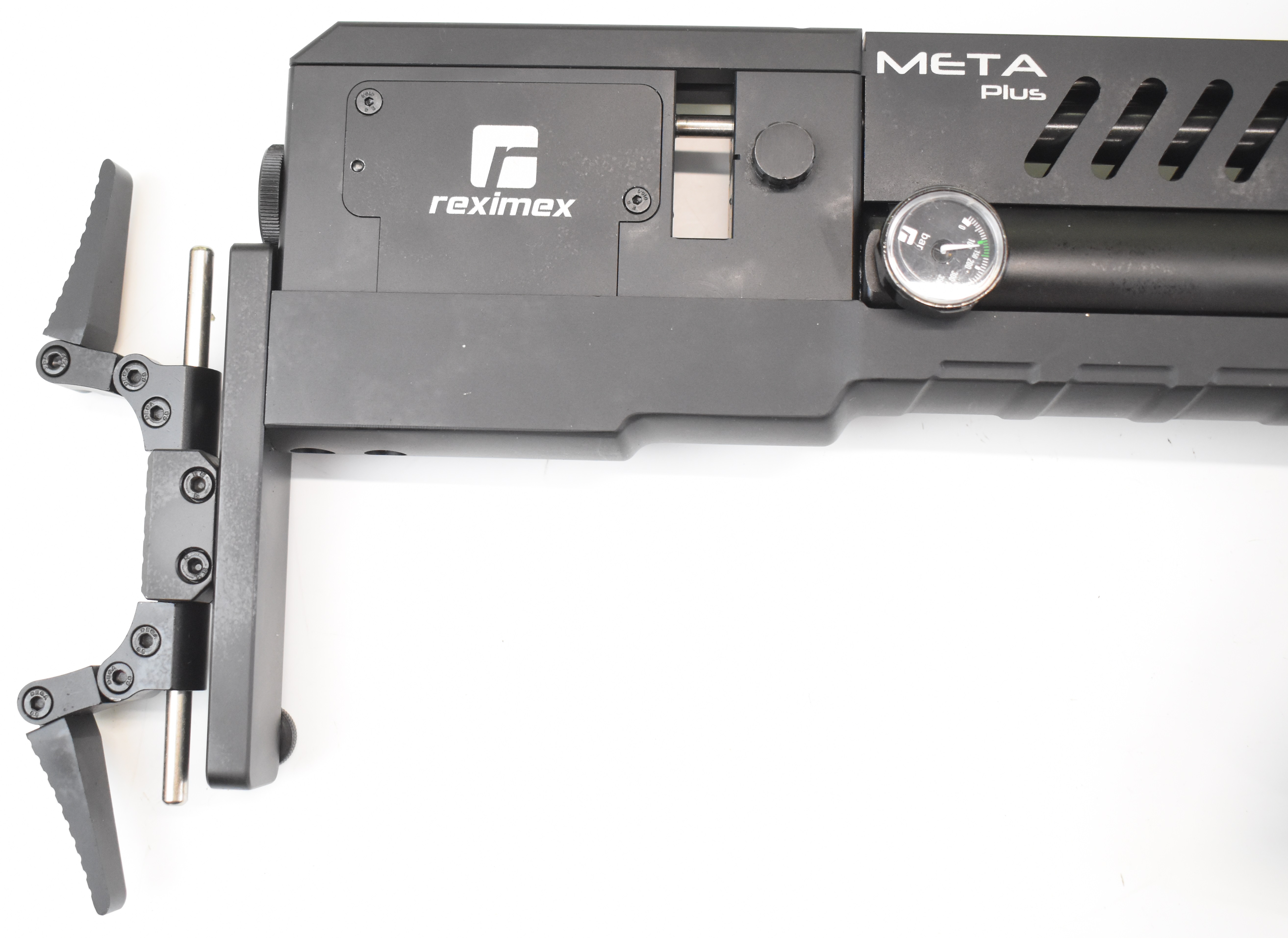 Reximex Meta Plus .22 PCP carbine air rifle with textured pistol grip ...