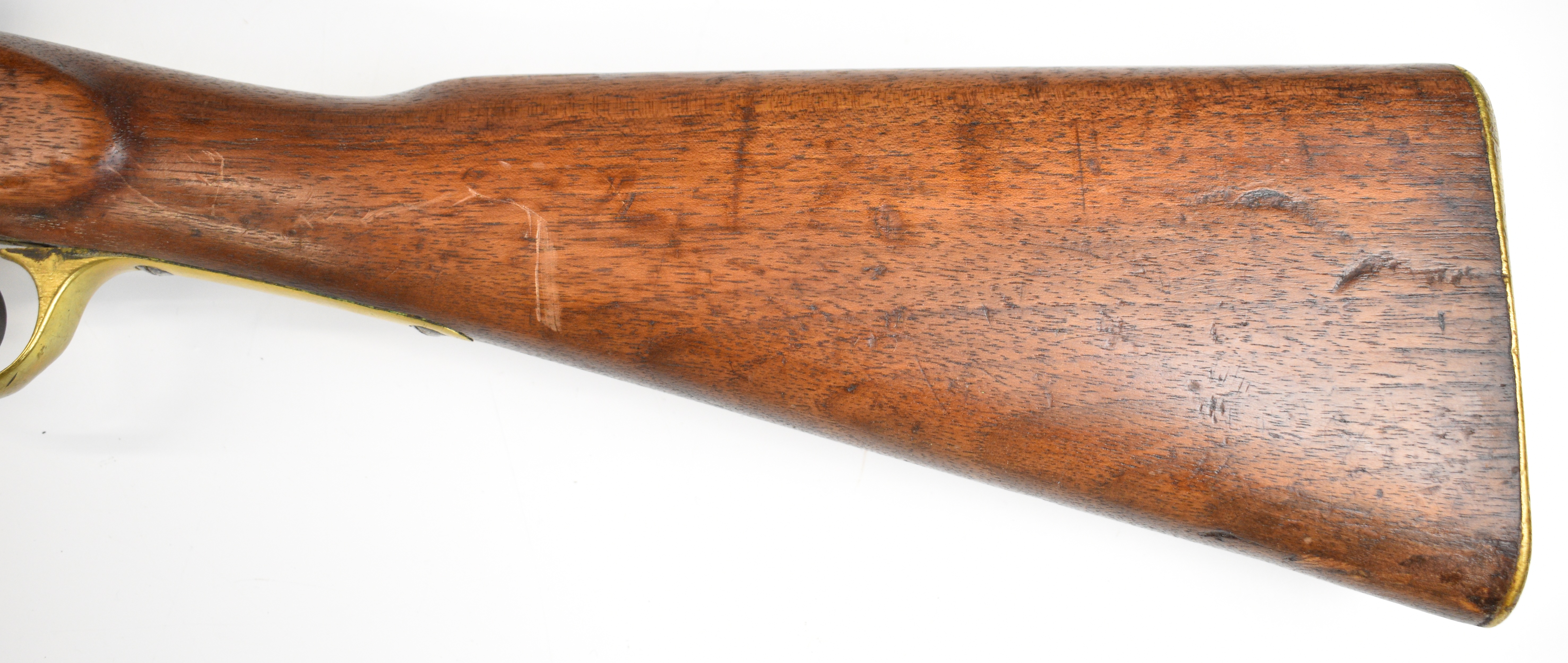 Enfield 3-band .577 hammer action Snider rifle with lock stamped '1858 ...