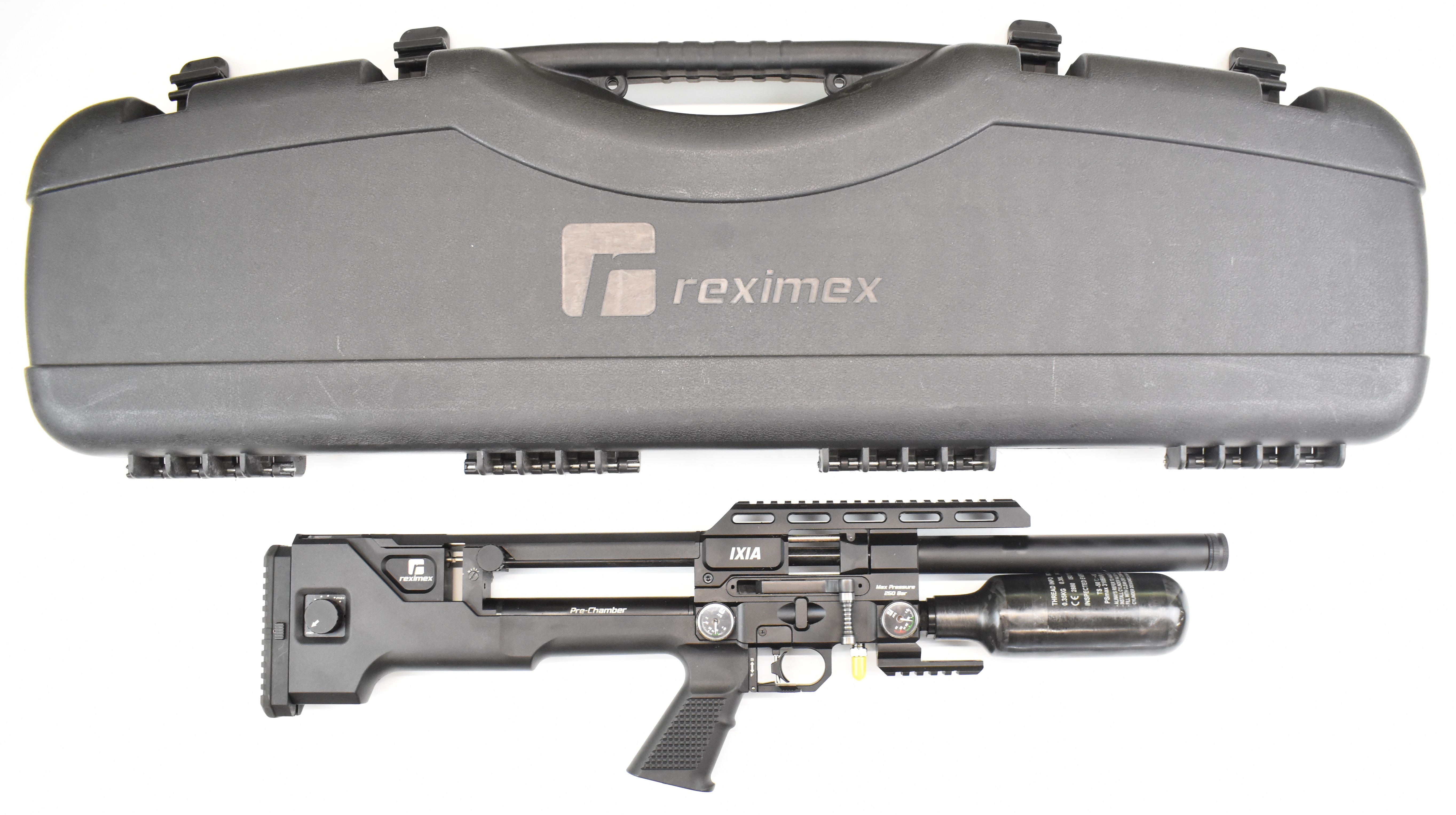 Reximex IXIA .177 PCP carbine air rifle with textured pistol grip ...