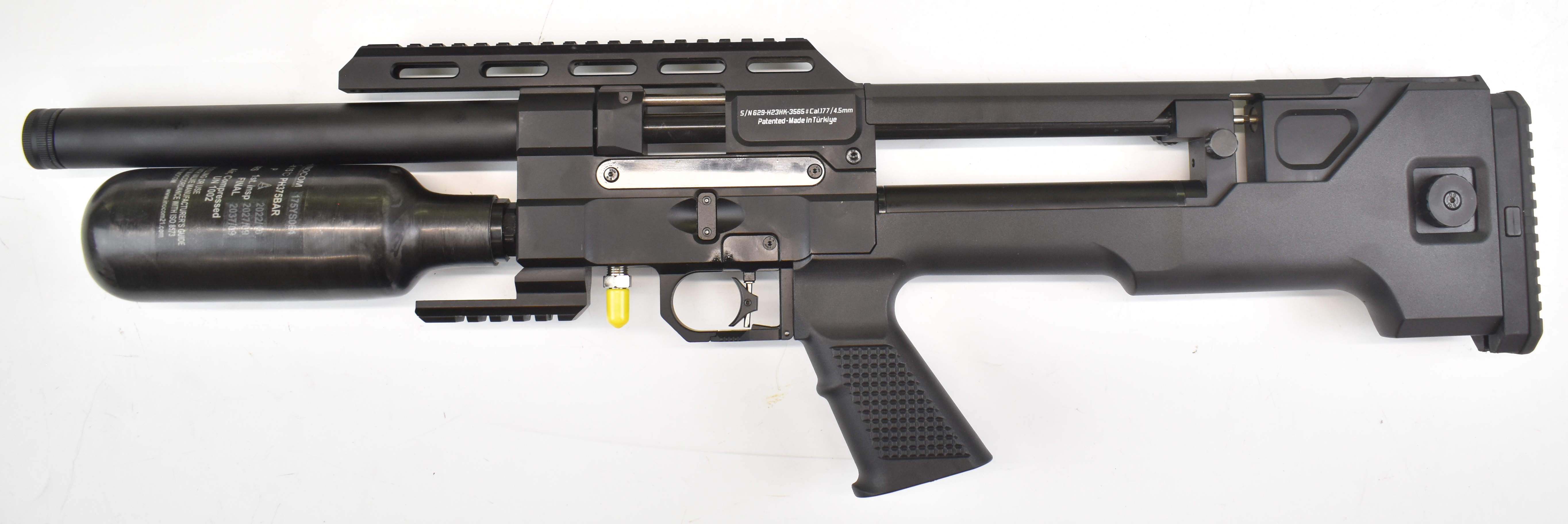 Reximex IXIA .177 PCP carbine air rifle with textured pistol grip ...