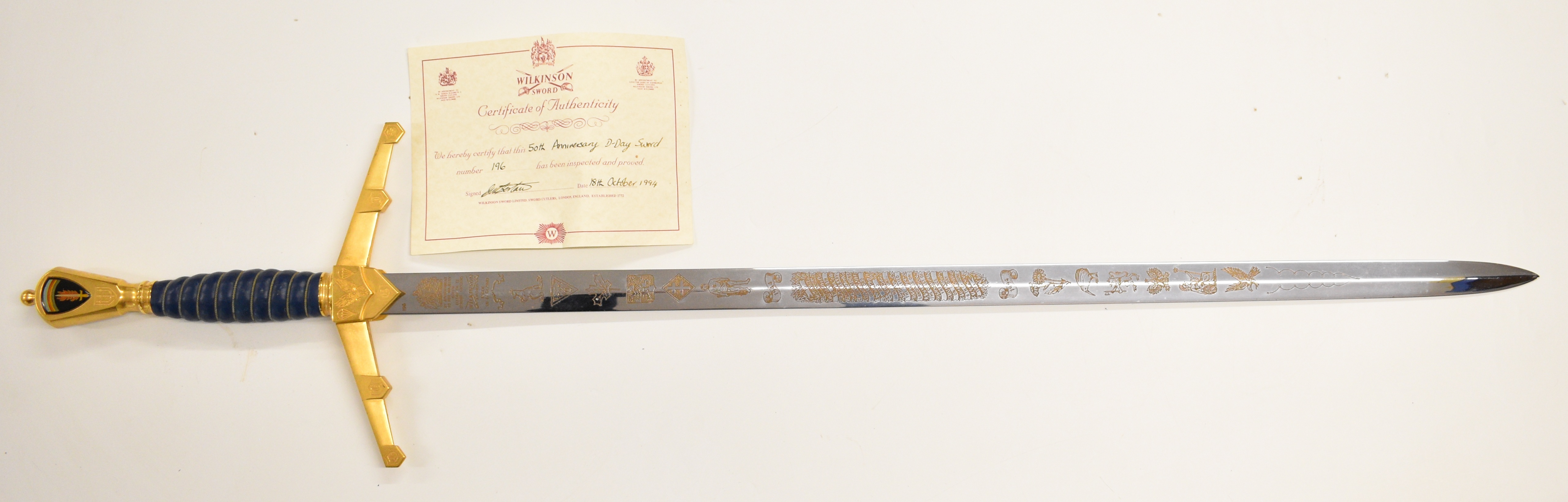 Wilkinson Sword ceremonial limited edition D-Day sword, made to ...