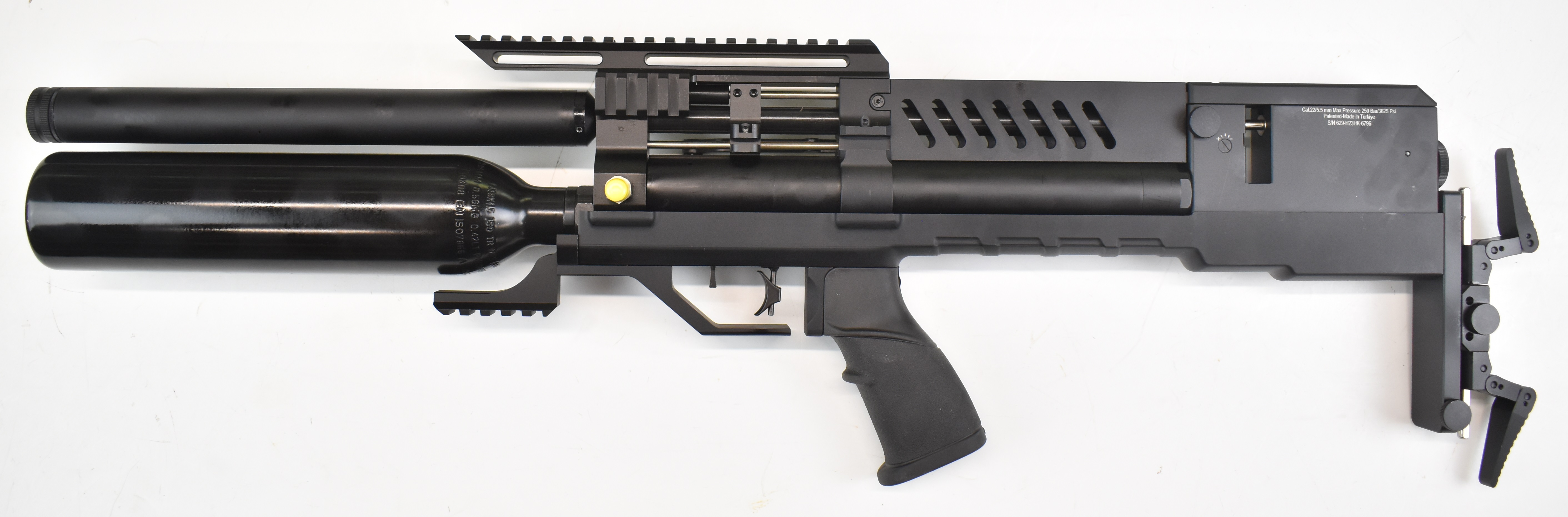 Reximex Meta Plus .22 PCP carbine air rifle with textured pistol grip ...