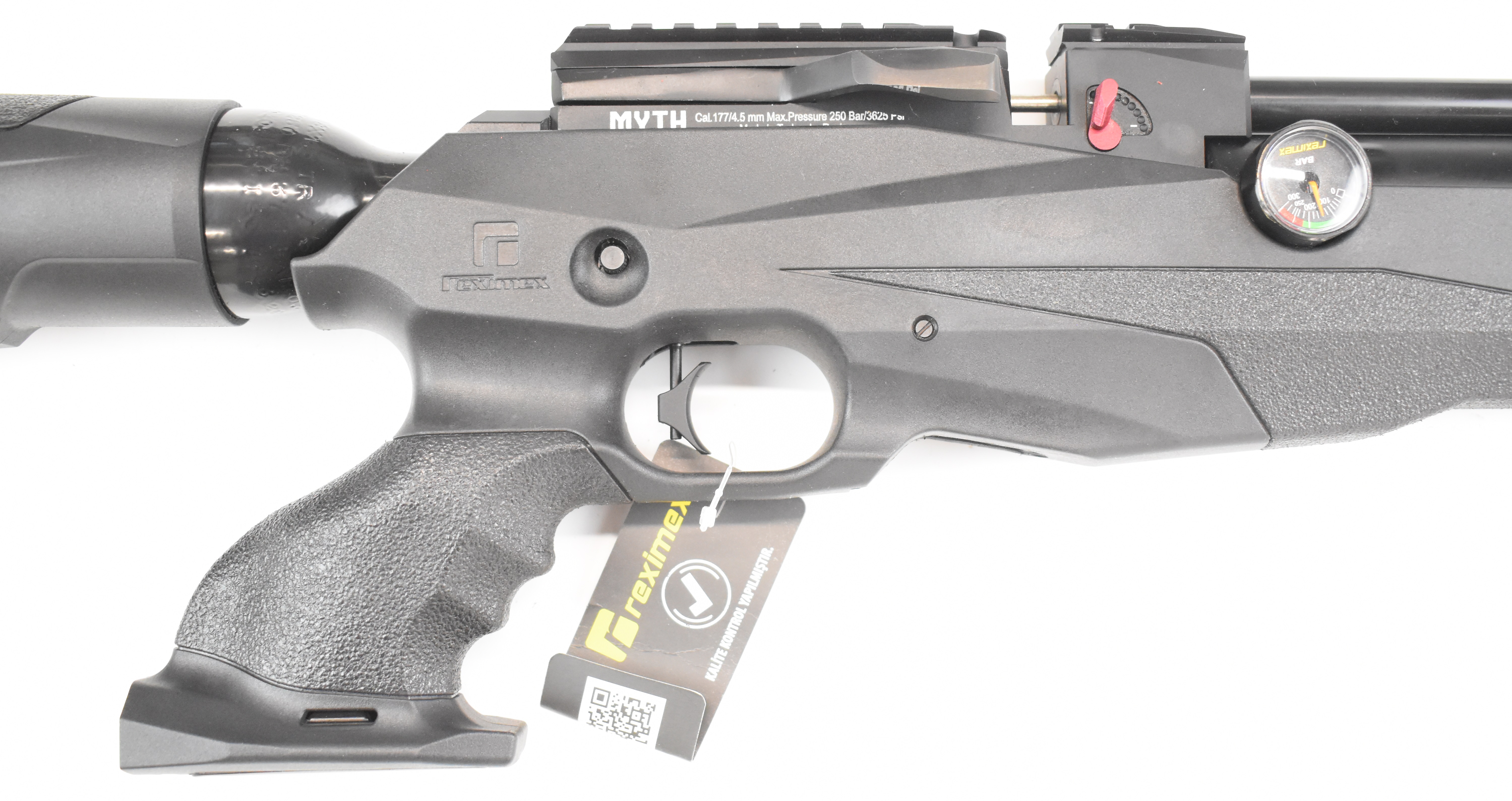 Reximex Myth .177 PCP air rifle with textured pistol grip, composite ...