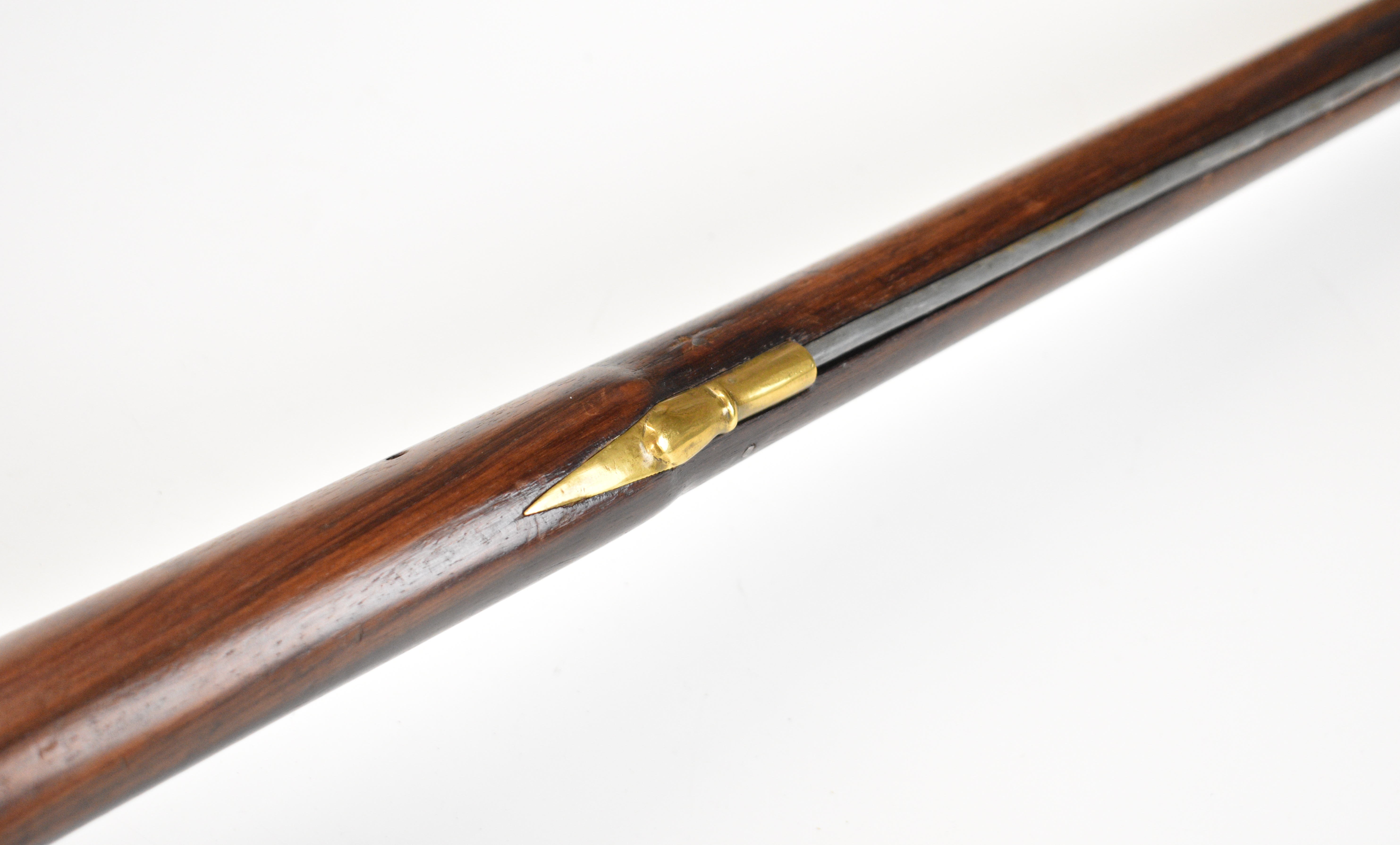 Enfield pattern flintlock musket with brass scrolling trigger guard ...