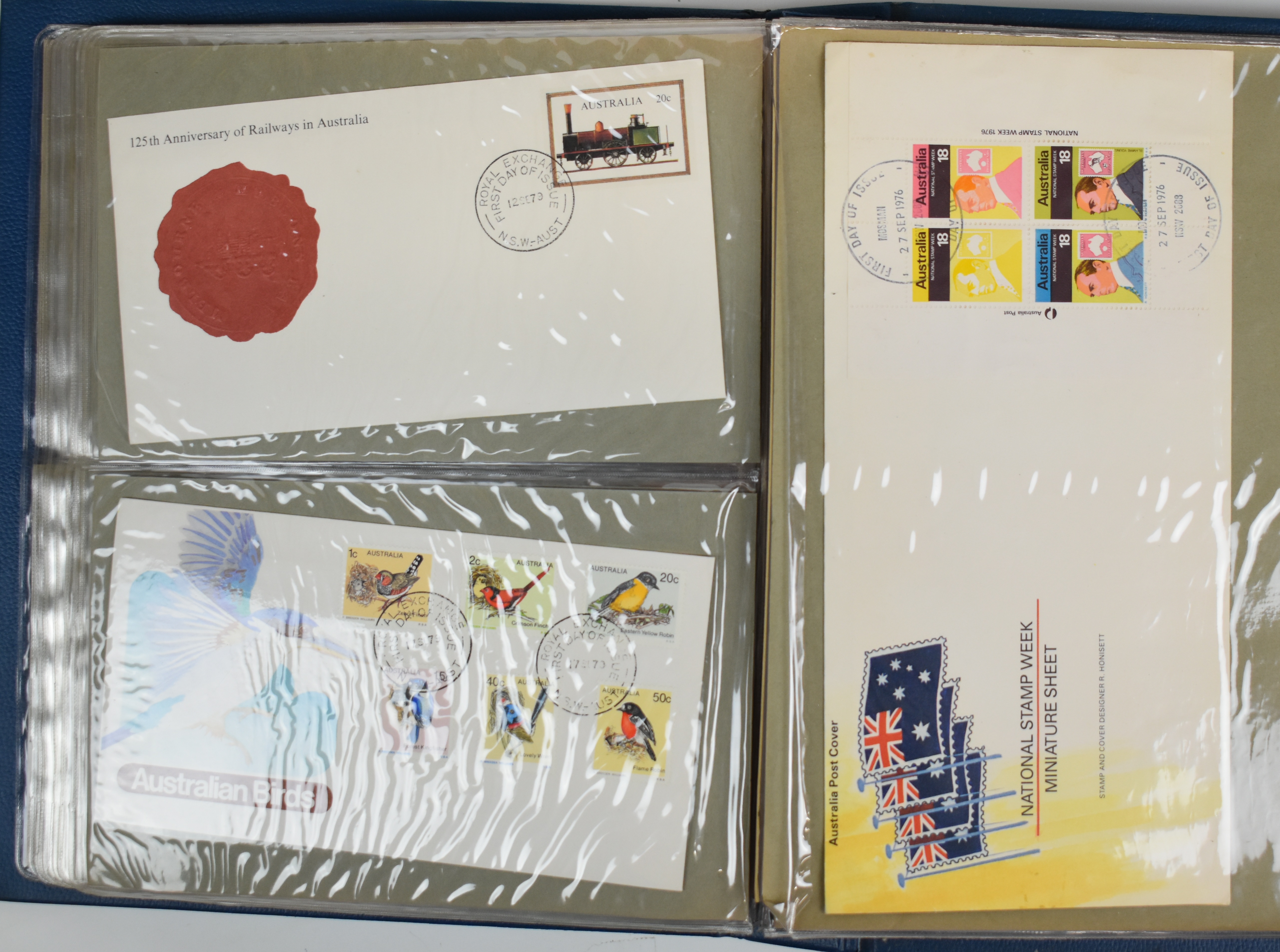 Collection of Australia first day covers in three albums 1973-2000 ...