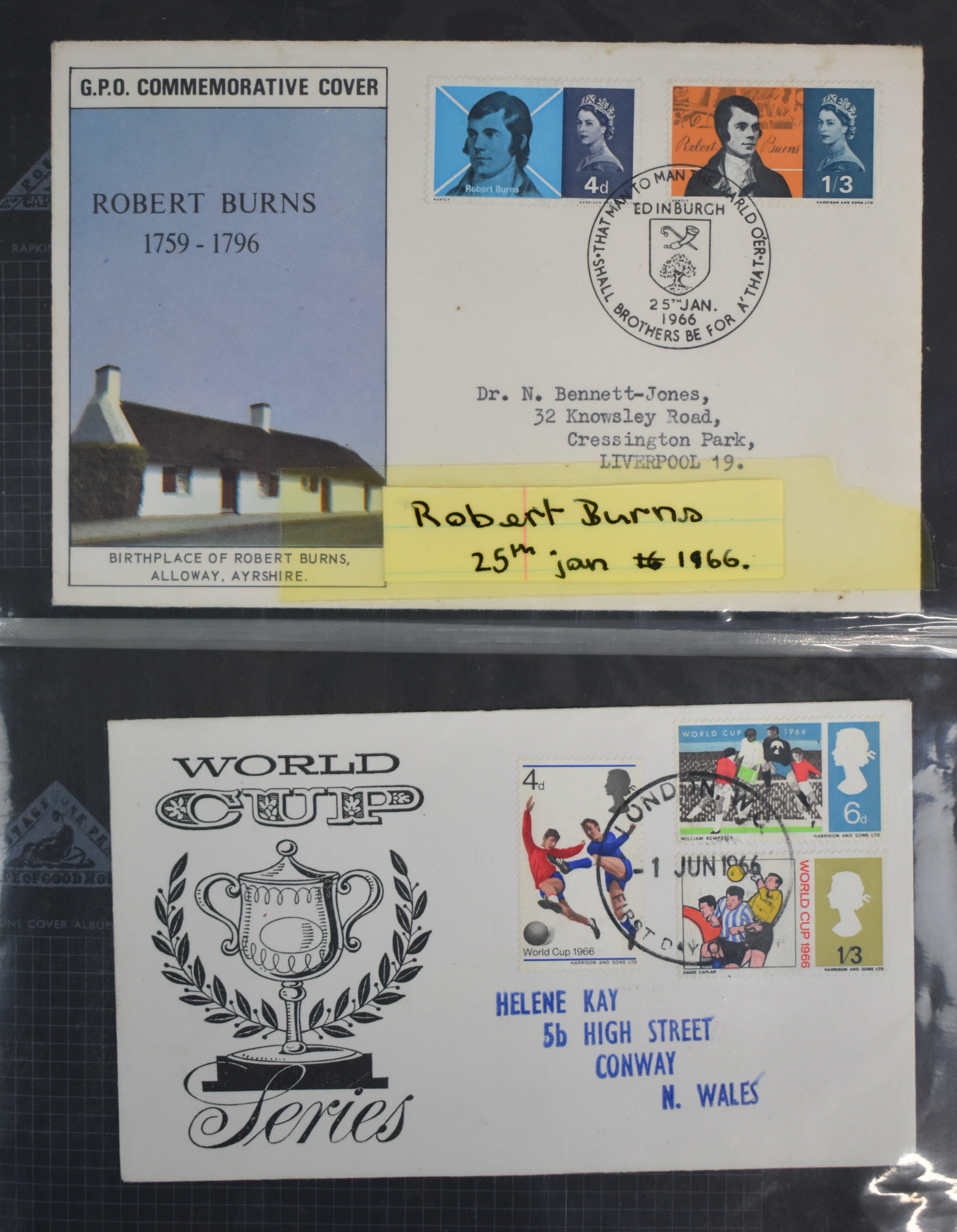 Accumulation of GB first day covers 1948-1980 including 1966 Burns with ...