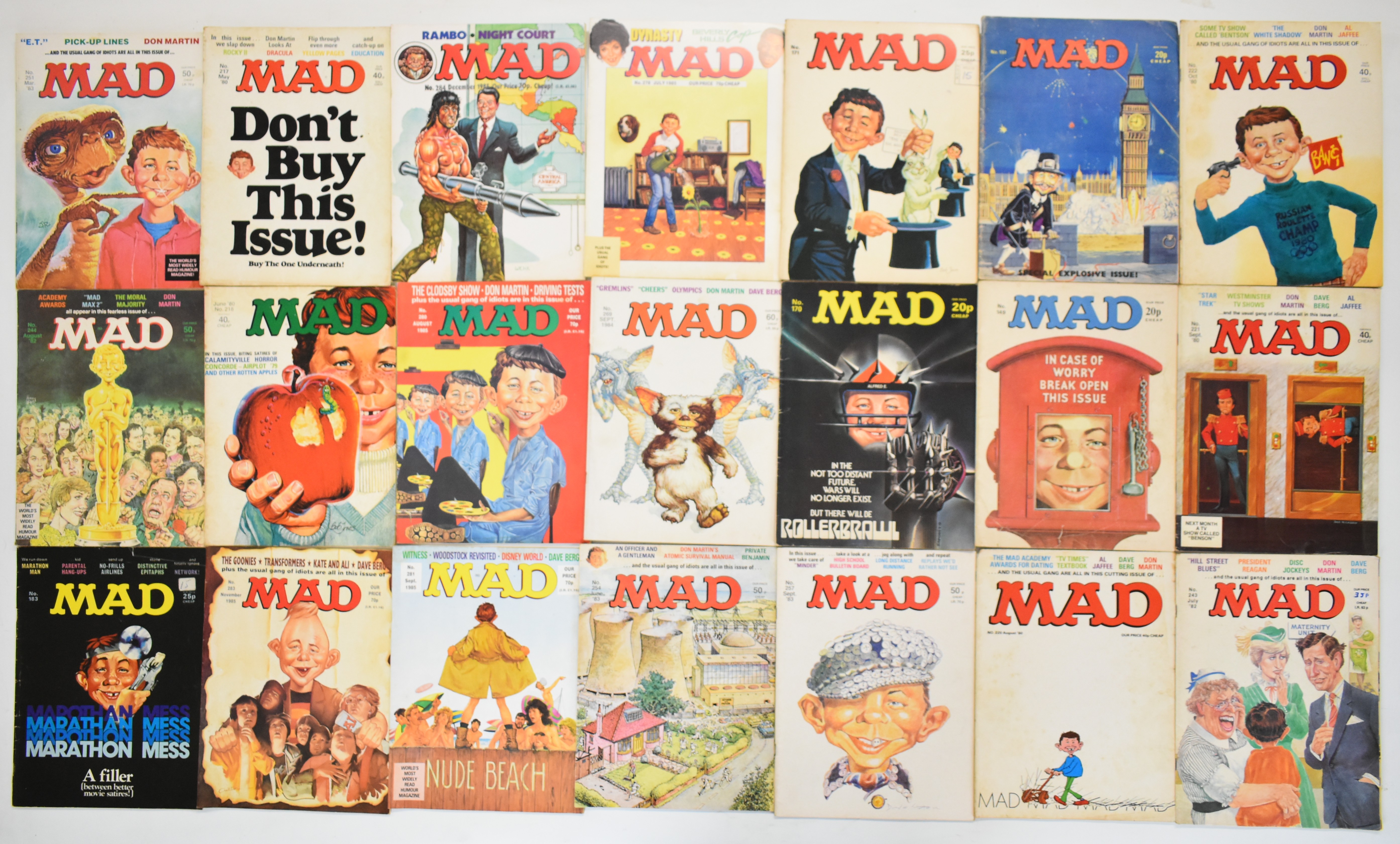 [Political Satire & Humour] MAD comic book magazines a collection of ...