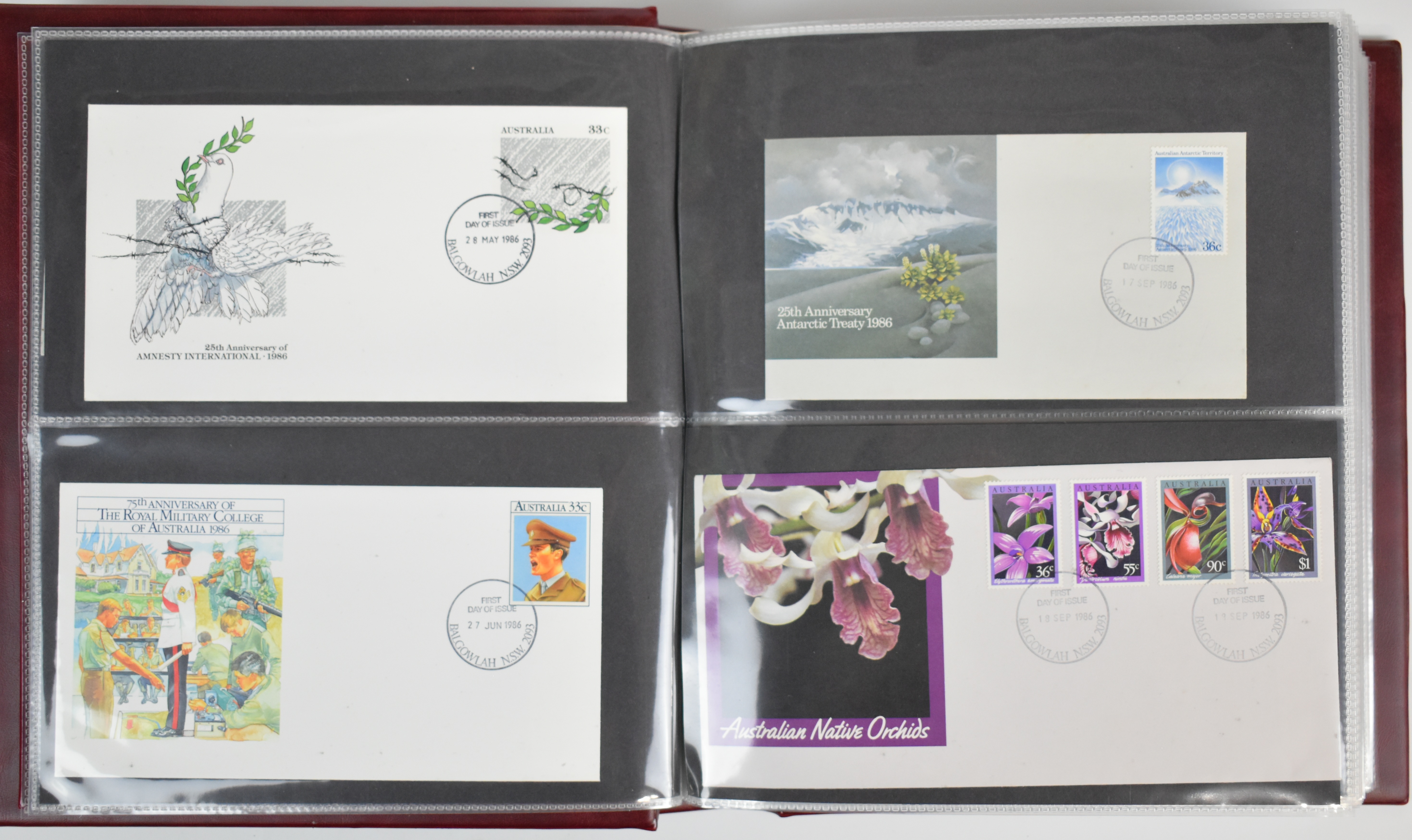 Collection of Australia first day covers in three albums 1973-2000 ...