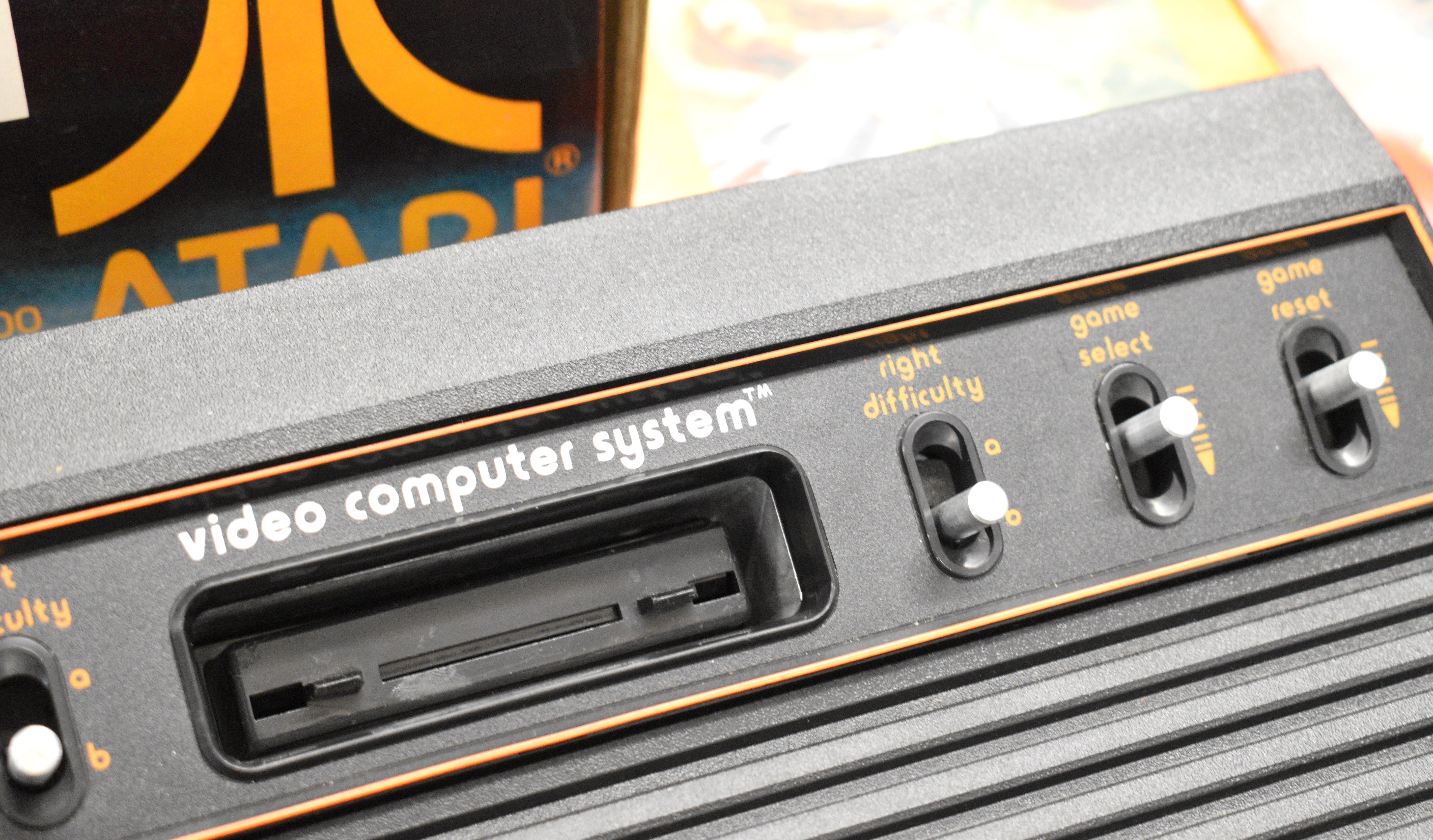 Atari CX-2600 video Computer System with four games to include Missile ...